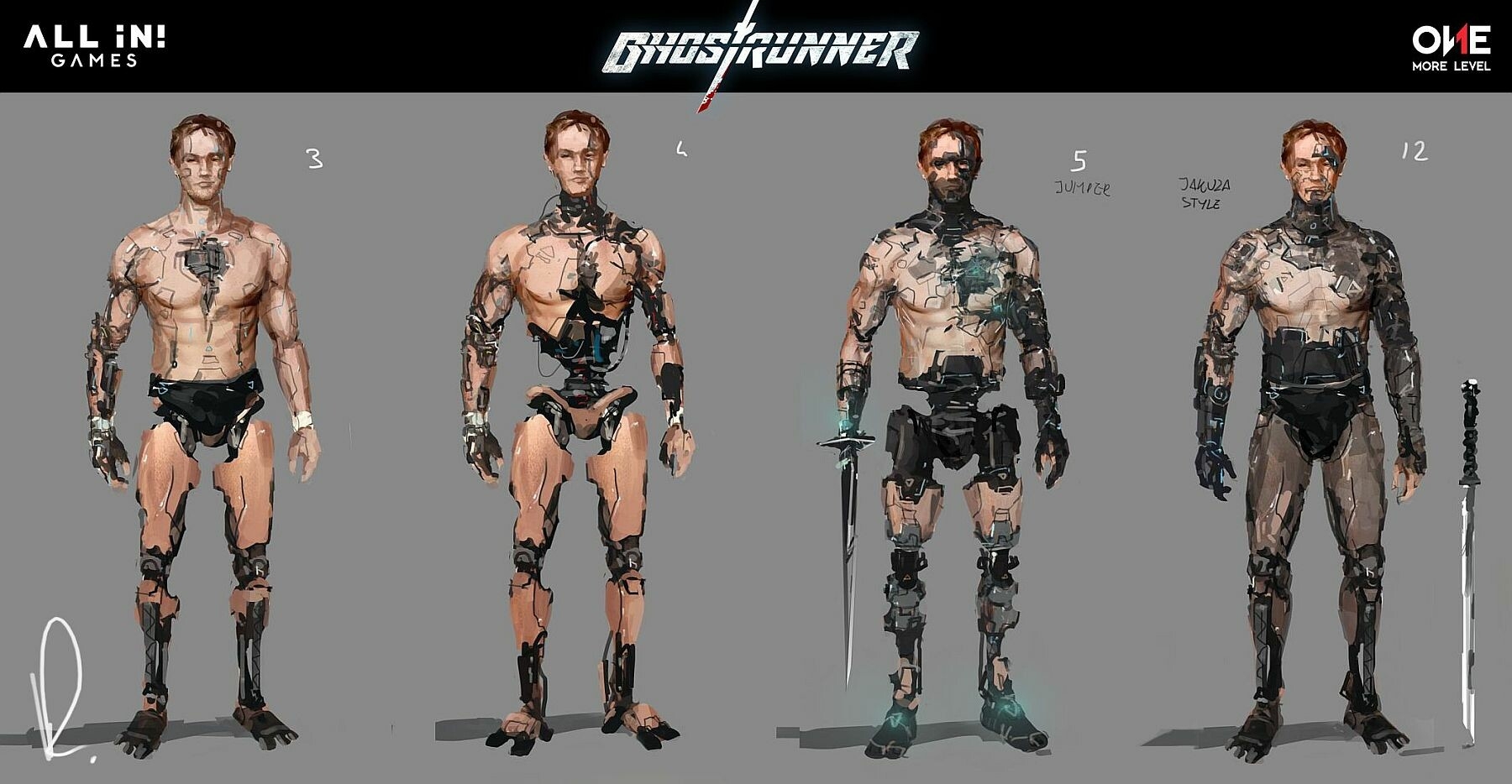 Ghostrunner - Early concepts samples - Rubinkowski | Scrolller
