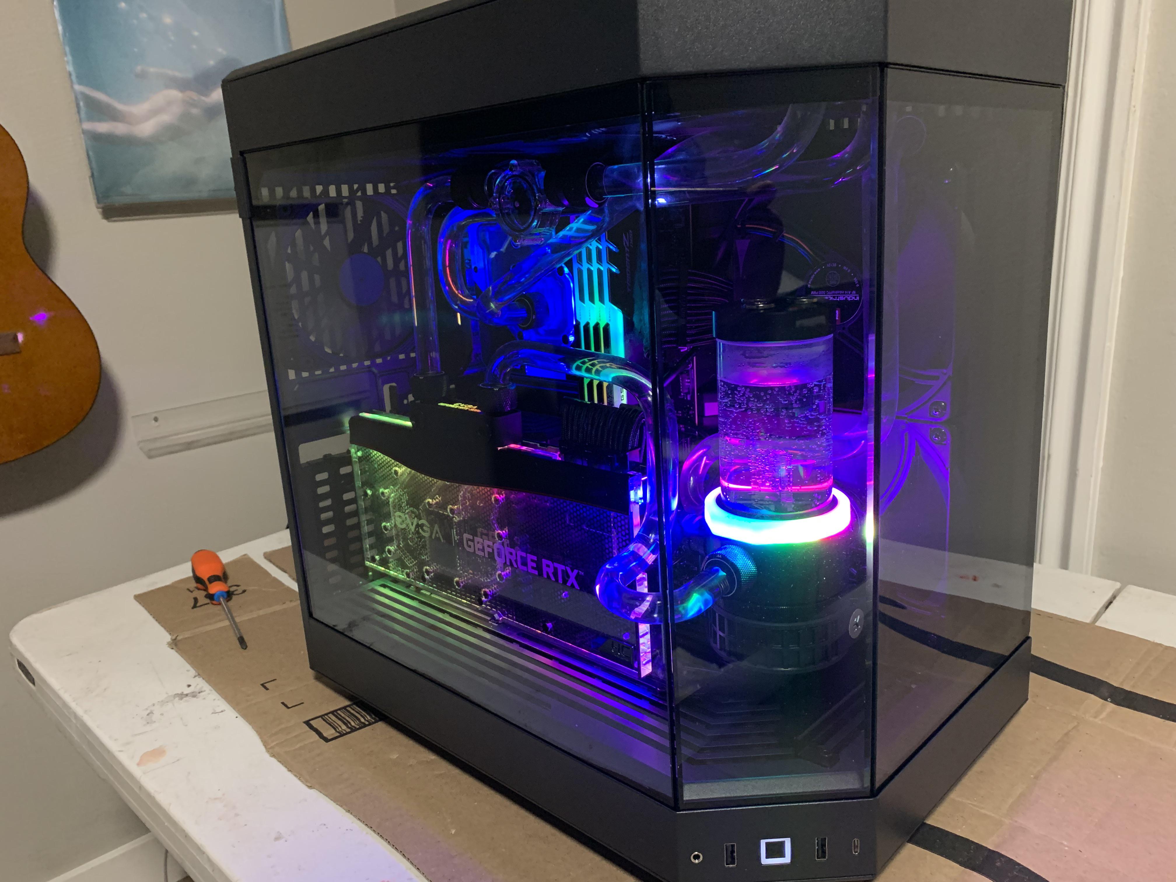 First water cooled build (sorry for the blurry pics!) | Scrolller
