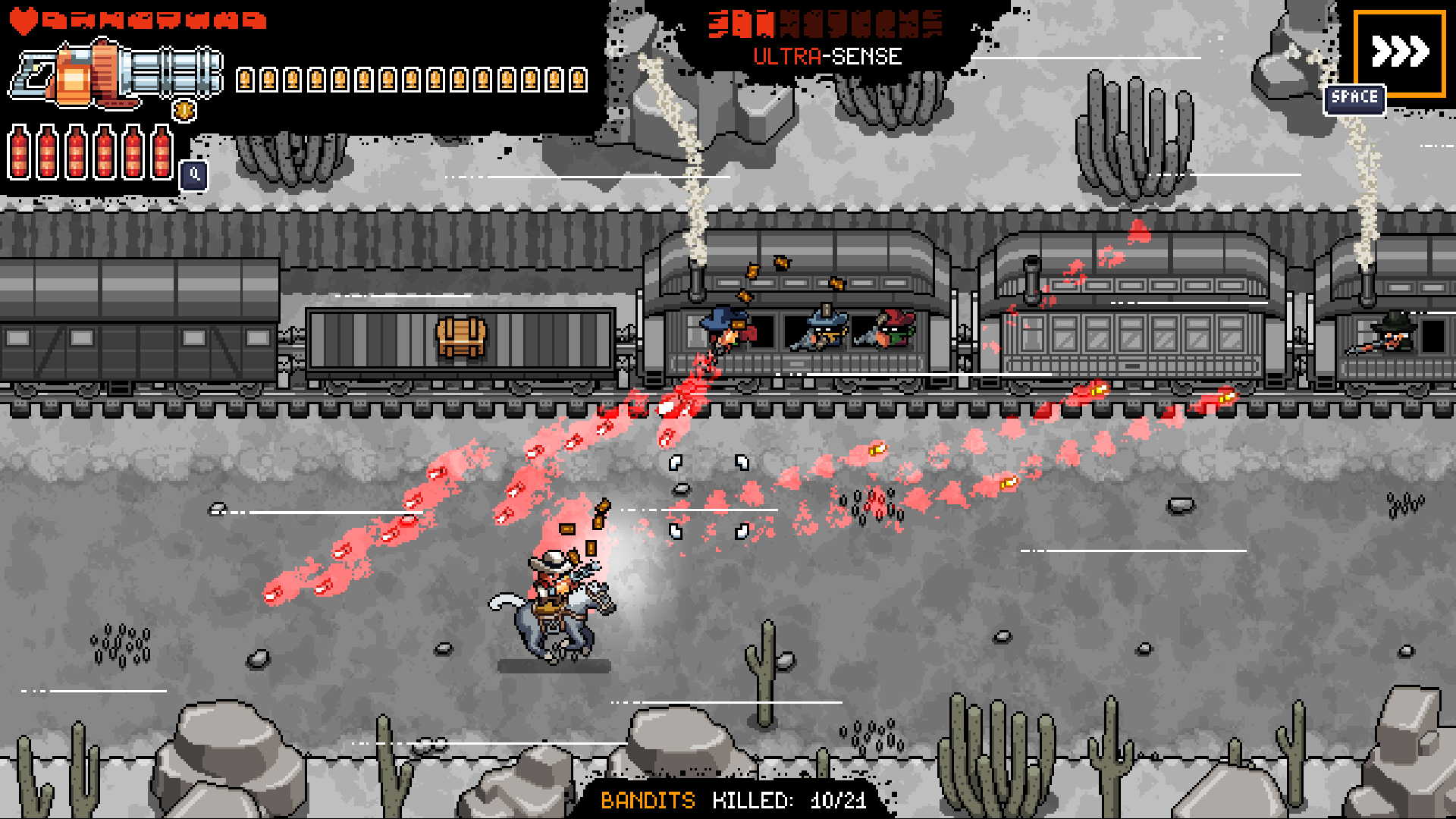 Taking down bandits and saving the train—just another day in the Wild West! | Scrolller
