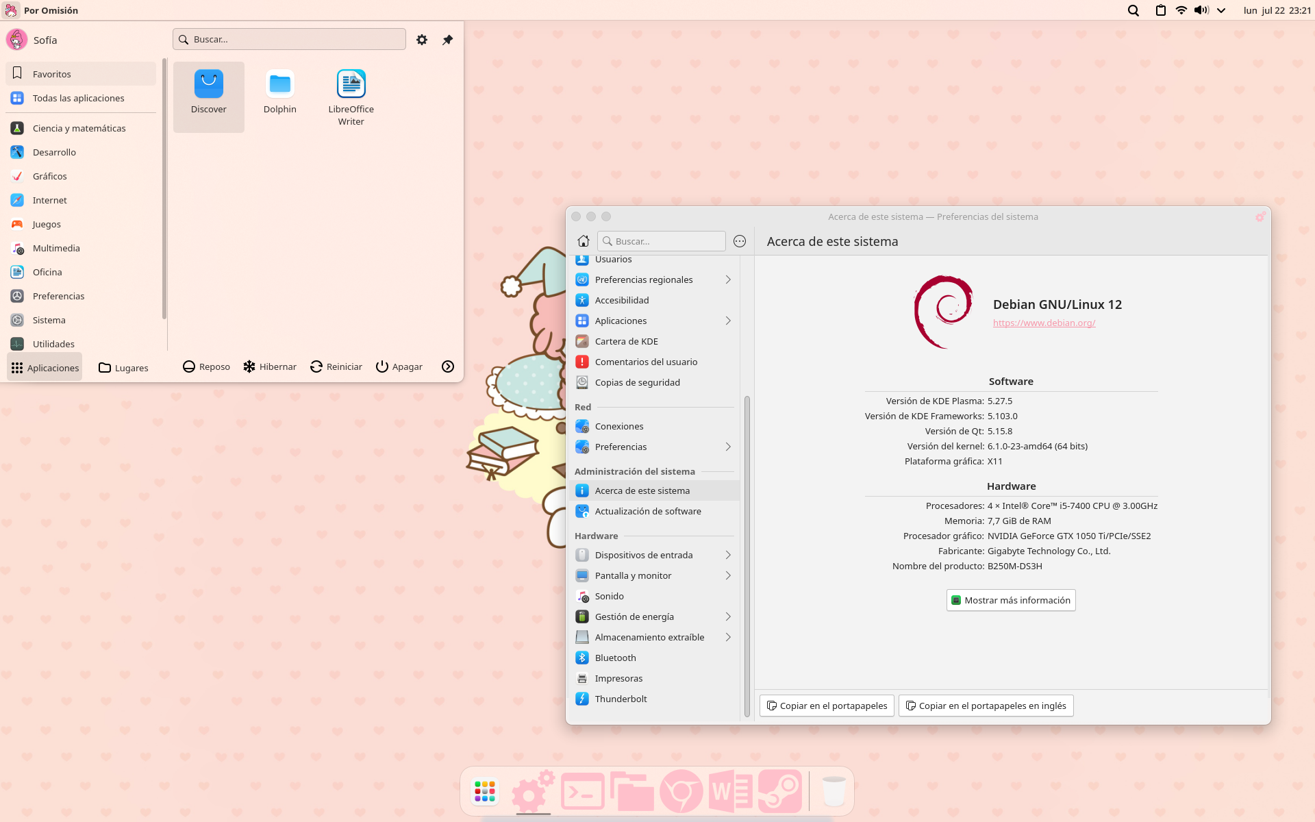 [KDE] Simple and cozy setup I made for my girlfriend as a surprise gift for moving in together ...