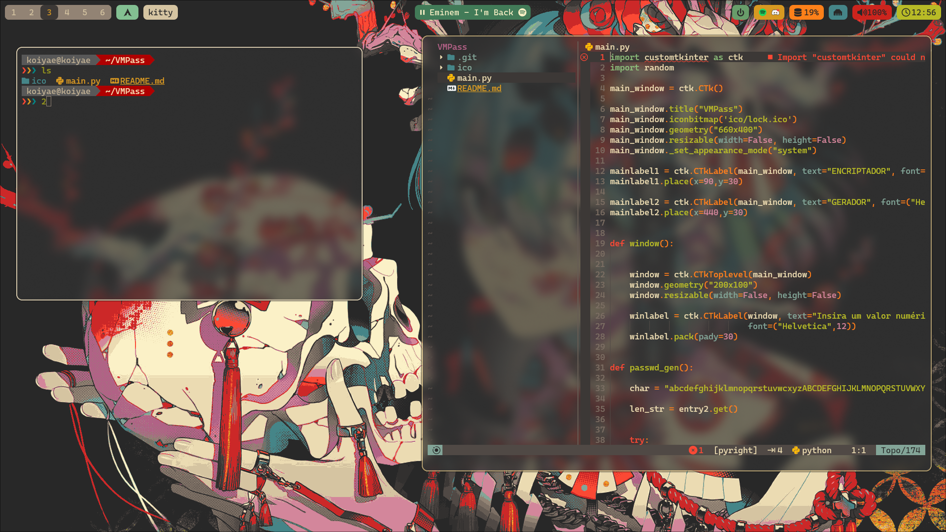 [Hyprland] my very ultimate gruvbox rice 😭 | Scrolller