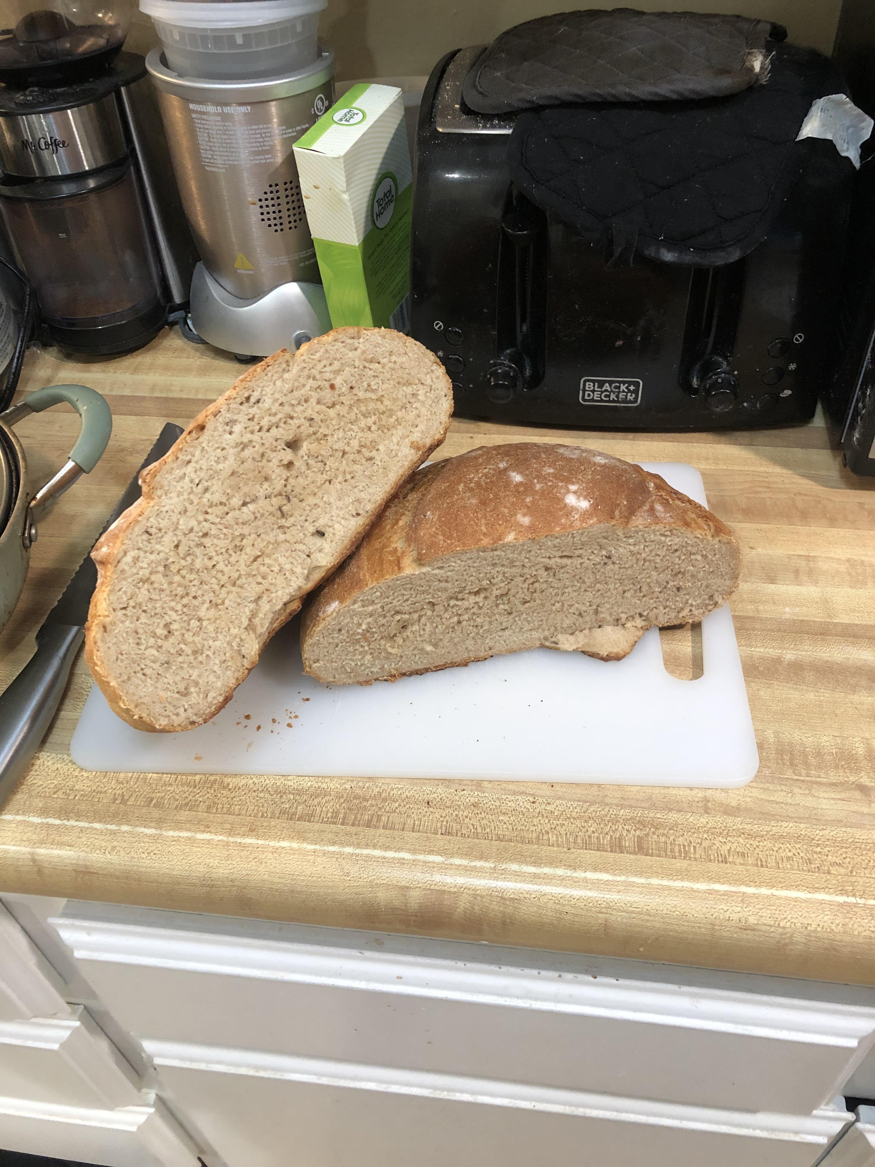 Second attempt at King Arthur rye sourdough | Scrolller