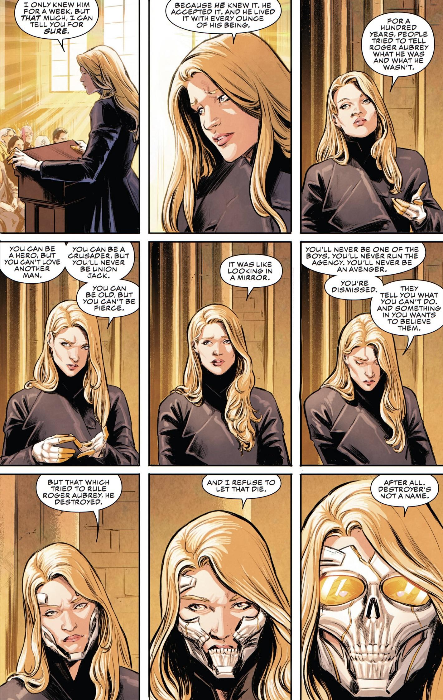 Kinda wild for Sharon to make a funeral all about herself [Captain America #750] | Scrolller