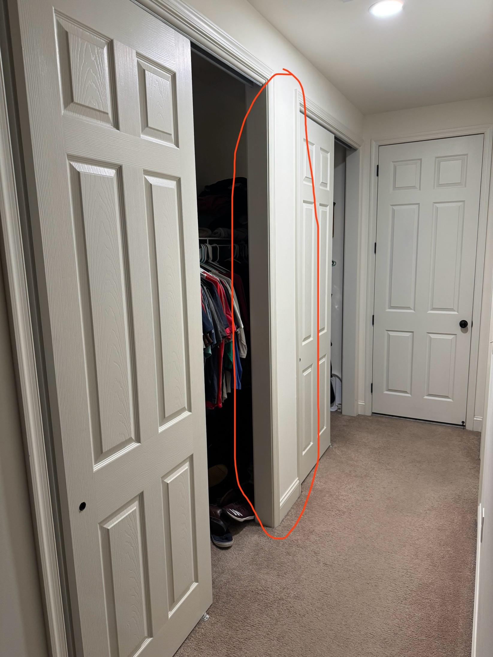 Drywall between 2 closets | Scrolller