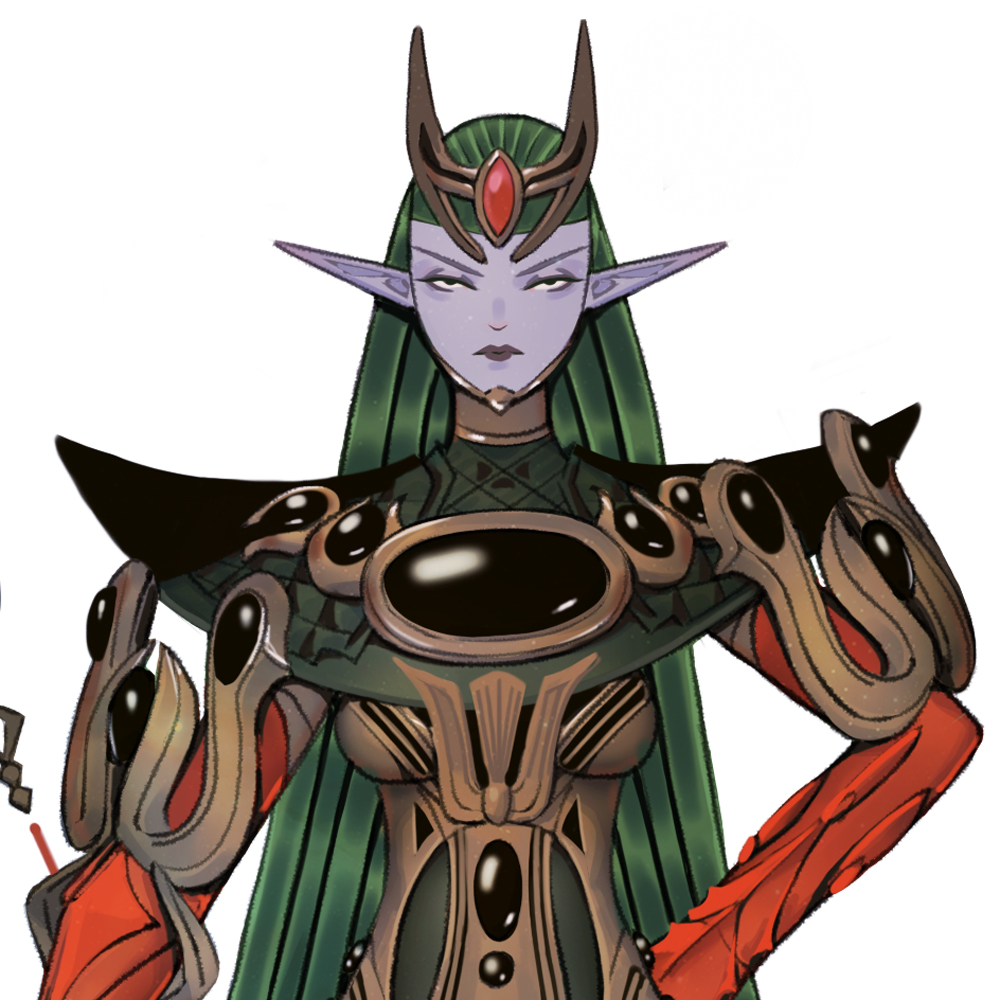 Pine Dark Elf by me + process | Scrolller