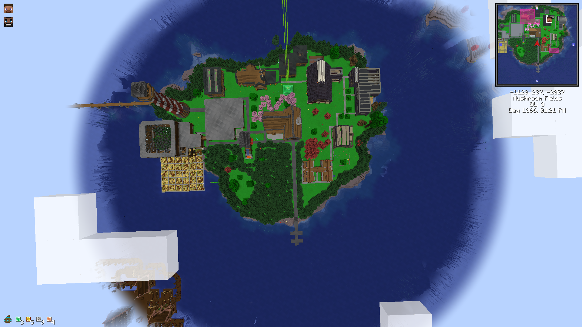 Made a modded server and this is the island we created from a Mooshroom island. | Scrolller