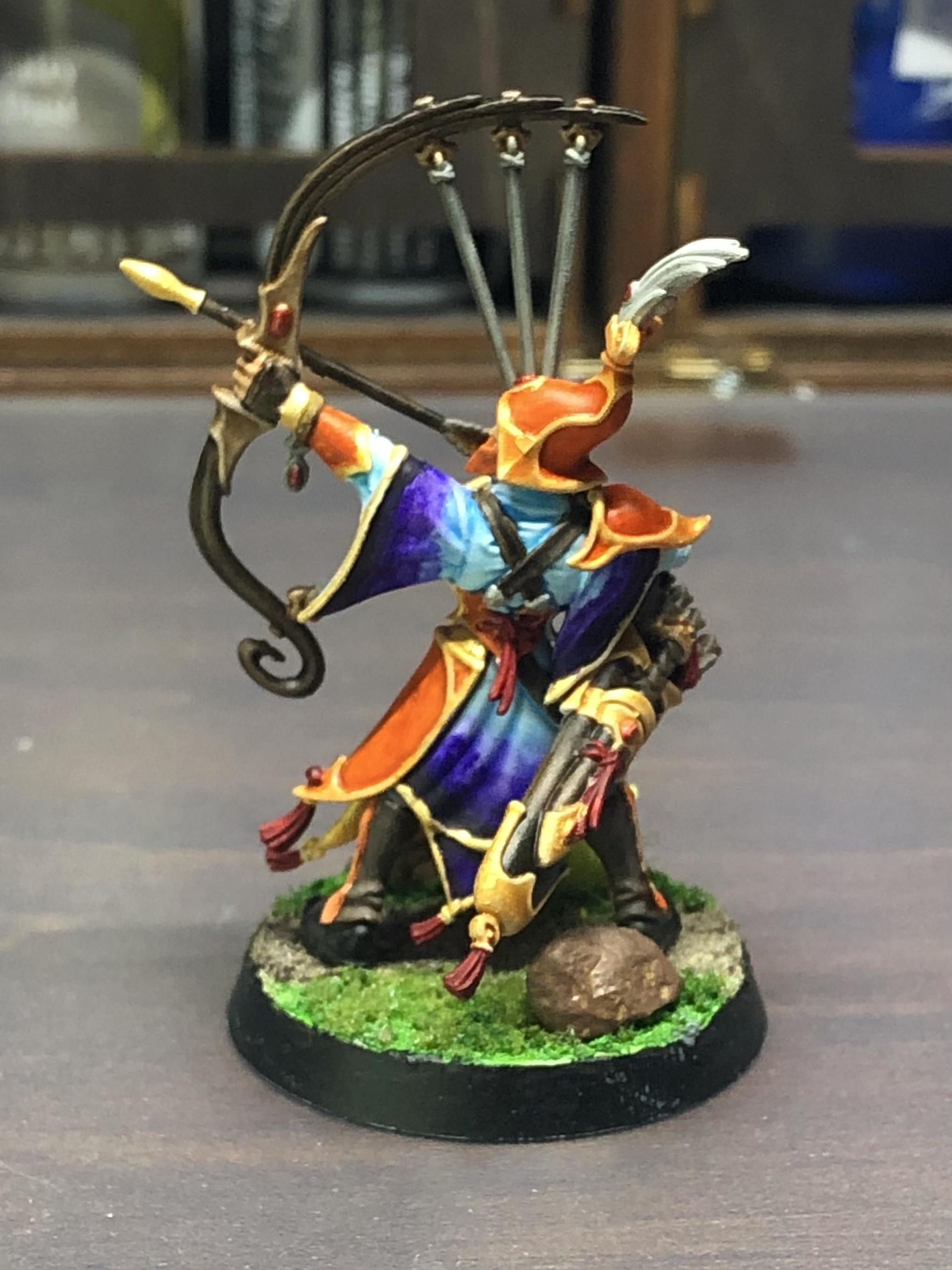 Remade an old paint challenge scheme (right) on a new Lumineth (left) and I’m so proud of how it ...