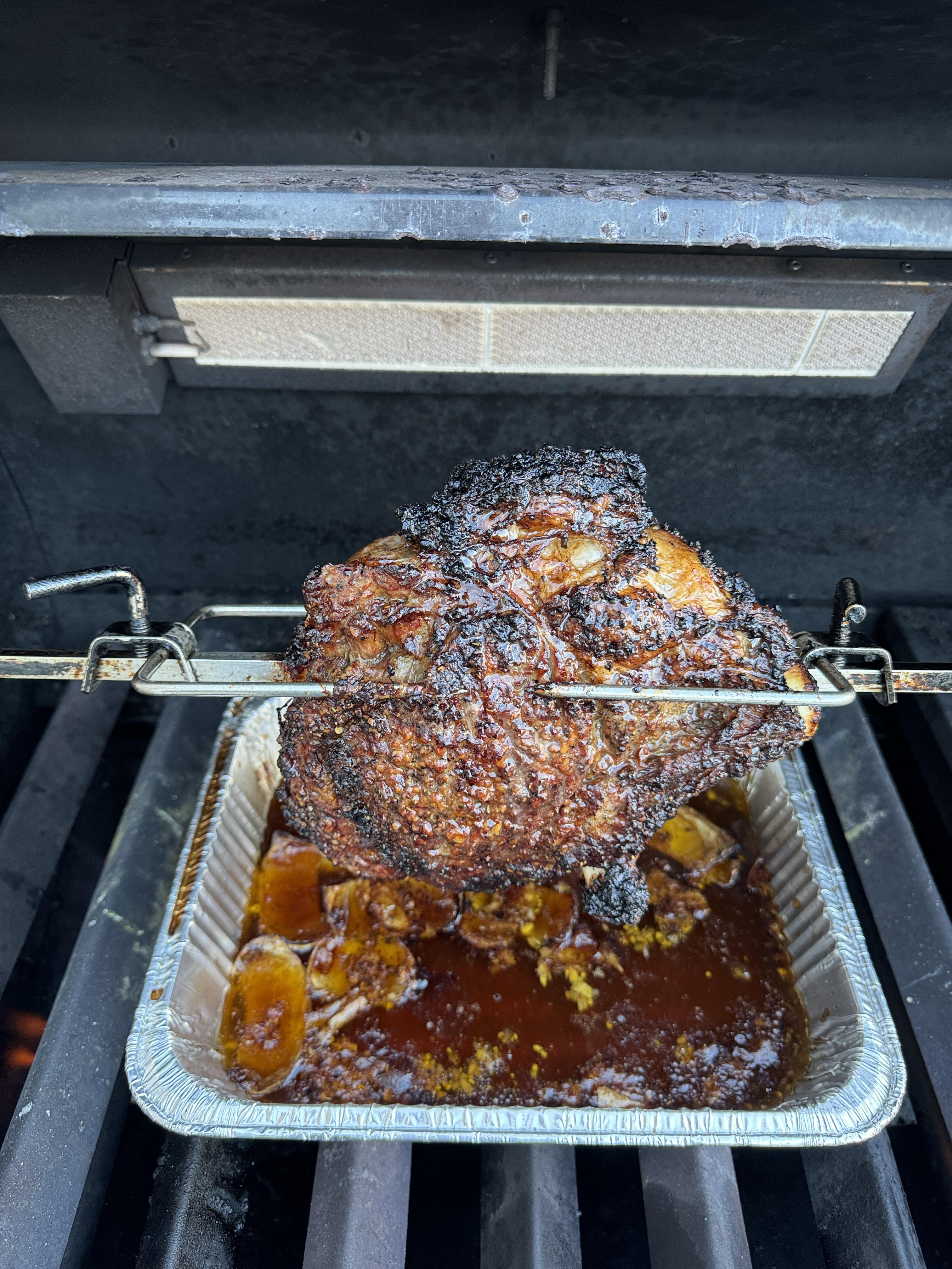 Prime Rib on Rotisserie | Scrolller