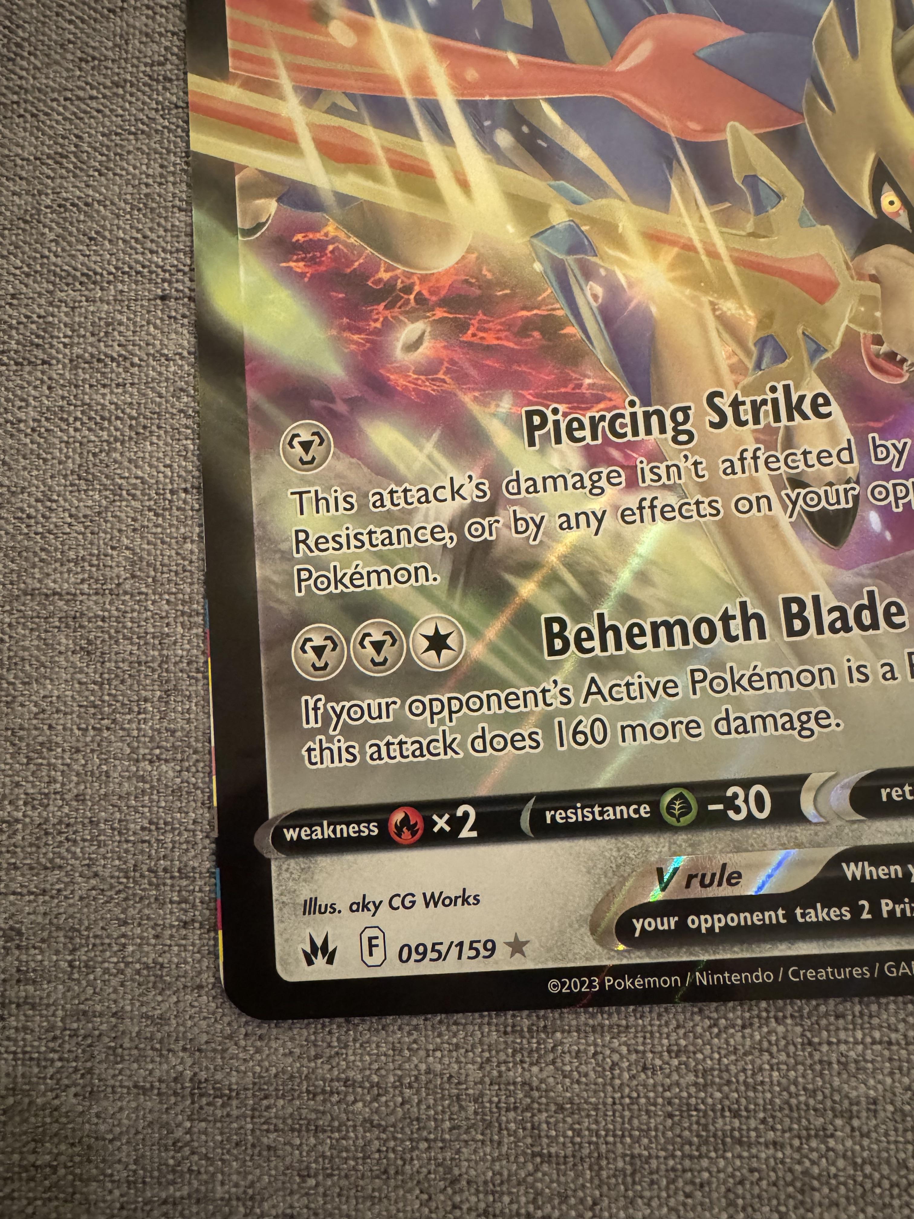 Jumbo Zacian V Misprint | Scrolller