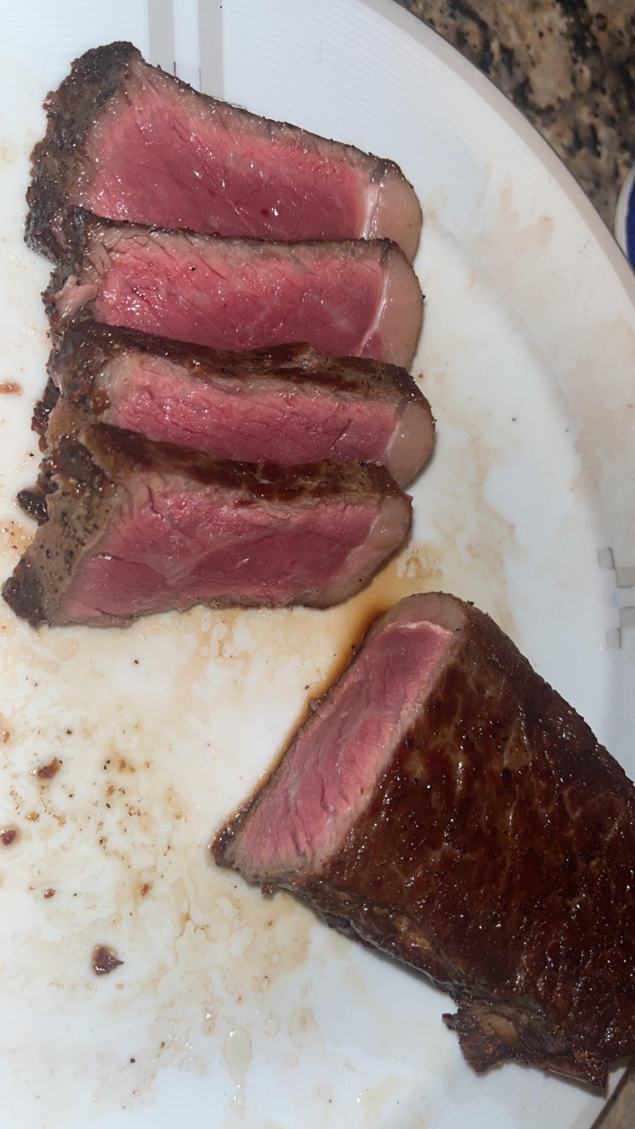 First time cooking a NY strip | Scrolller