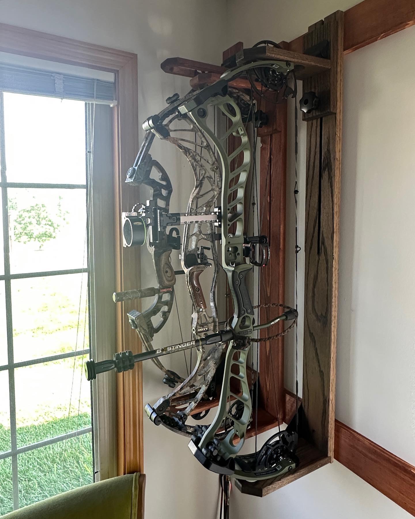 Finally hung all my bows up on their racks. Love how they turned out. | Scrolller