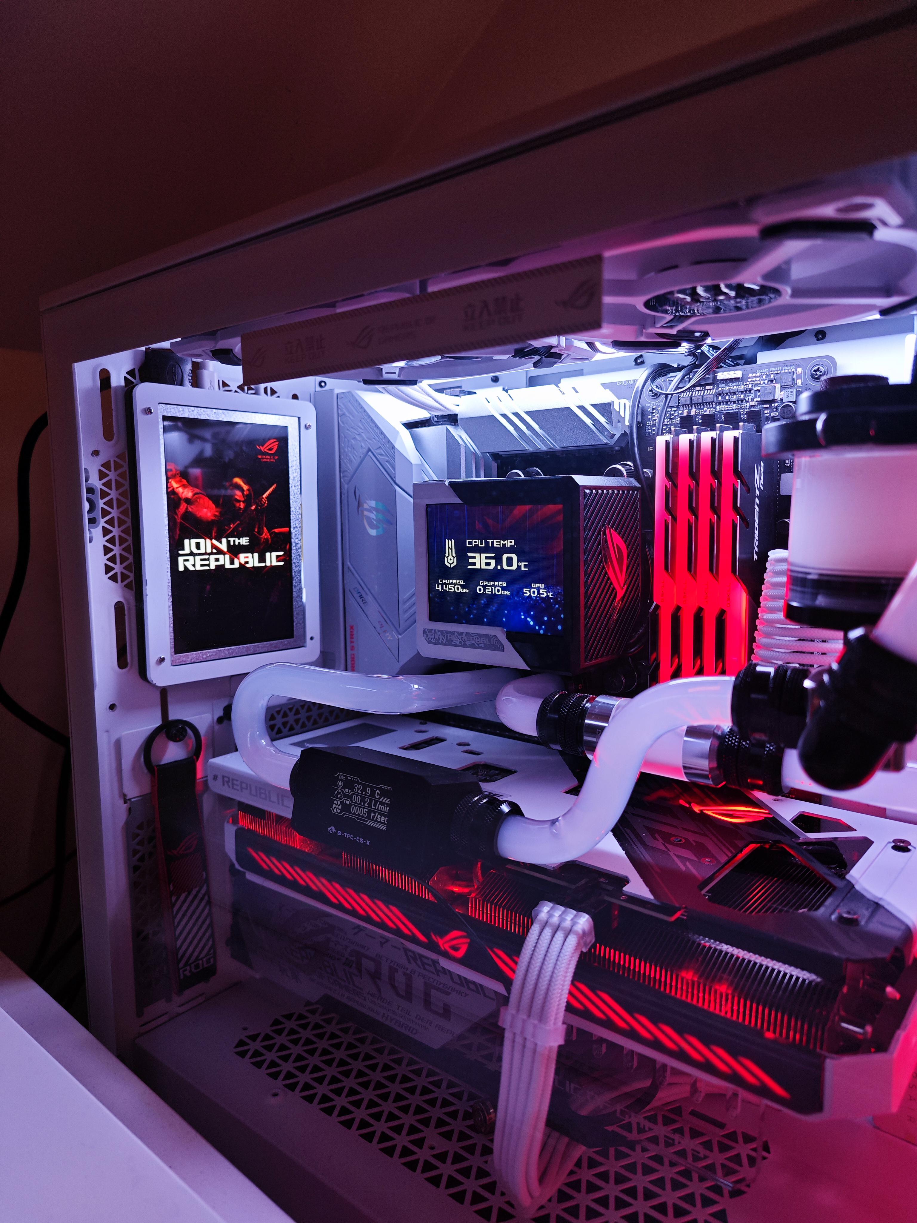 Here is my first watercolor PC with ryujin 2 modding. | Scrolller