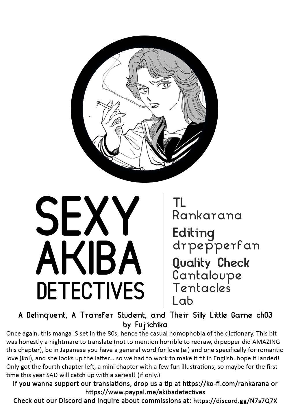 [DISC] A Sukeban, a Transfer Student, and Their Silly Little Game - Ch.3-4 | Scrolller