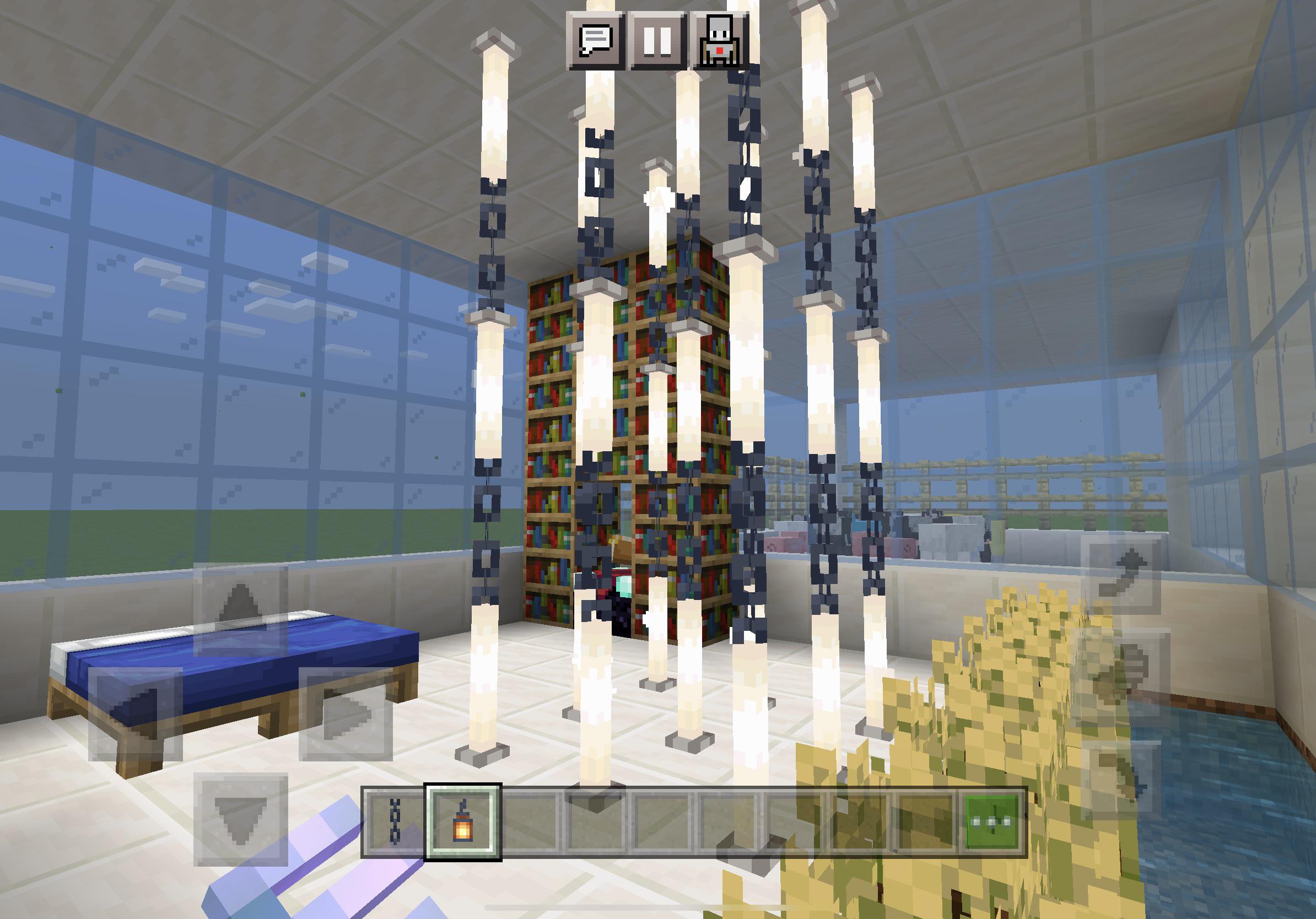 What do you guys think? 3 rooms, 2 animal farms, 4 food farms, red stone door, double entrance ...