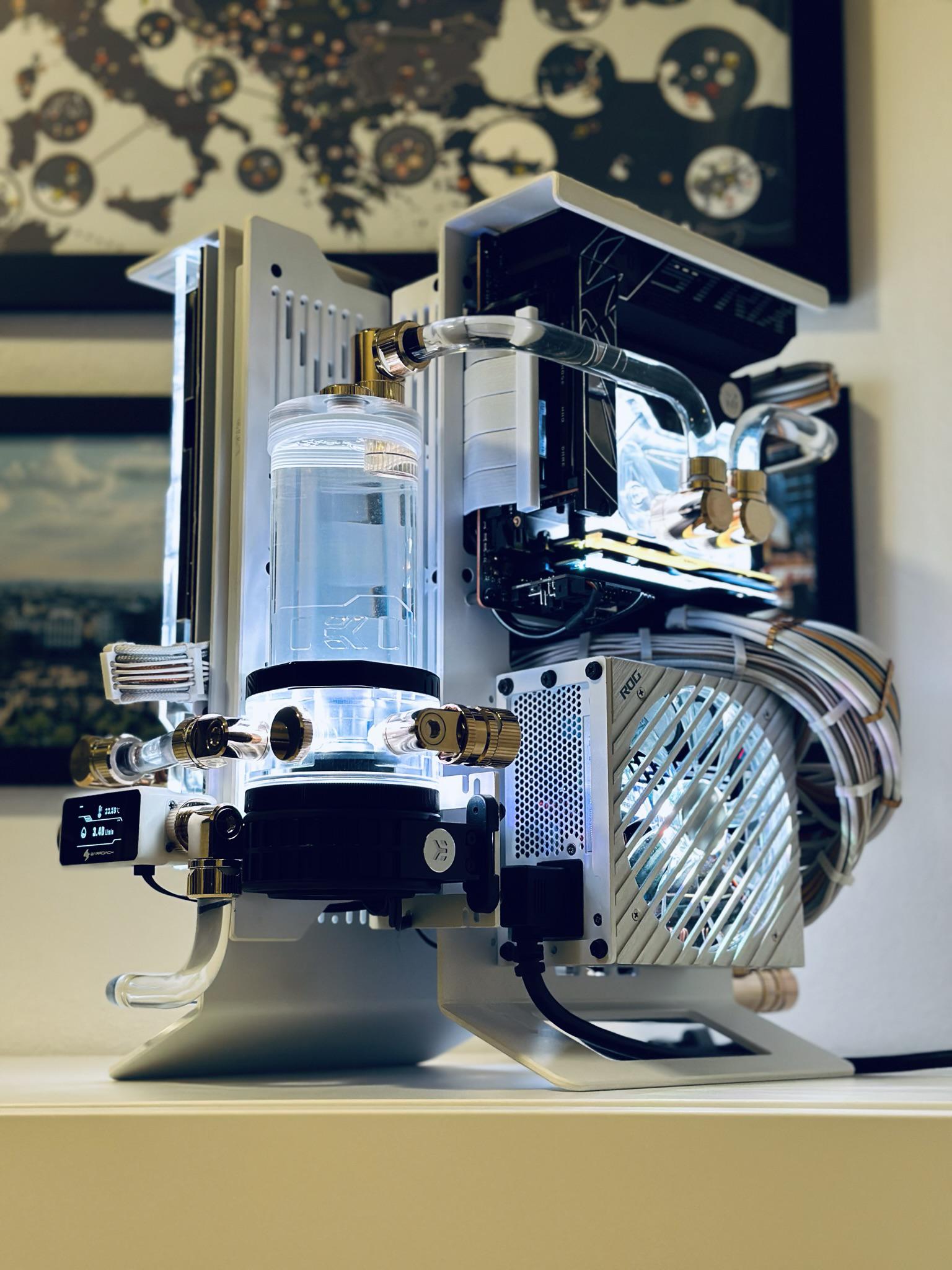 XTIA Xproto-L White (My First Hard Tube Custom Loop) | Scrolller