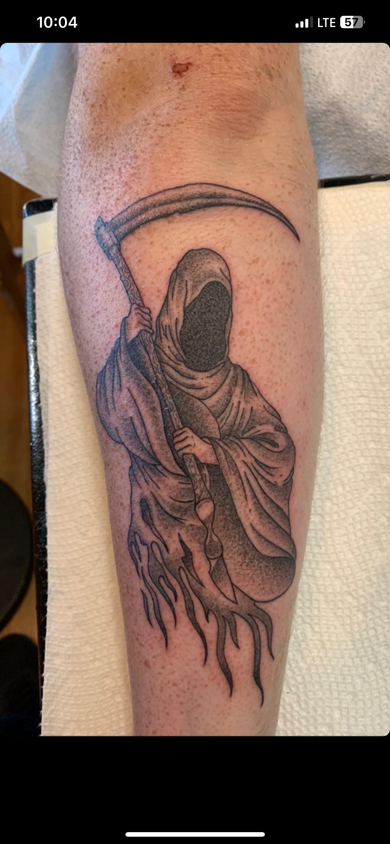 Grim Reaper Tattoo | Scrolller