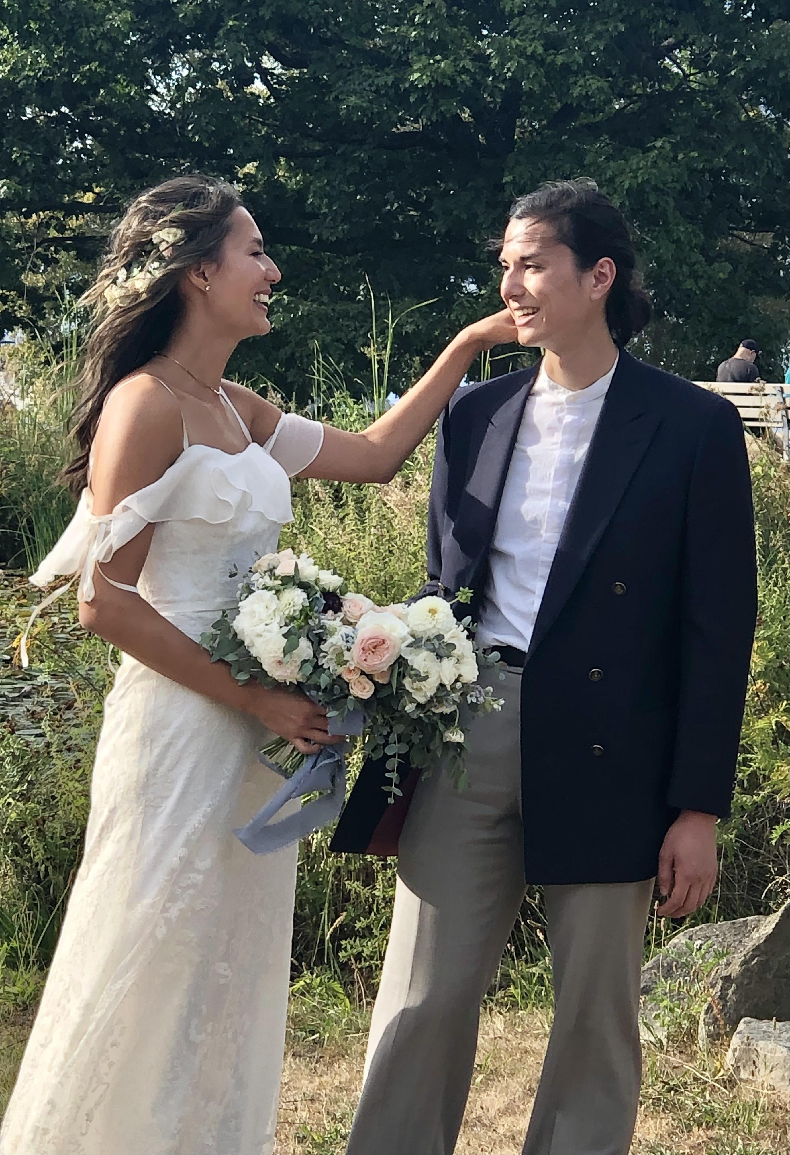 Haha no, I’m not married. Just a picture of my sister and I sharing a moment at her wedding ...