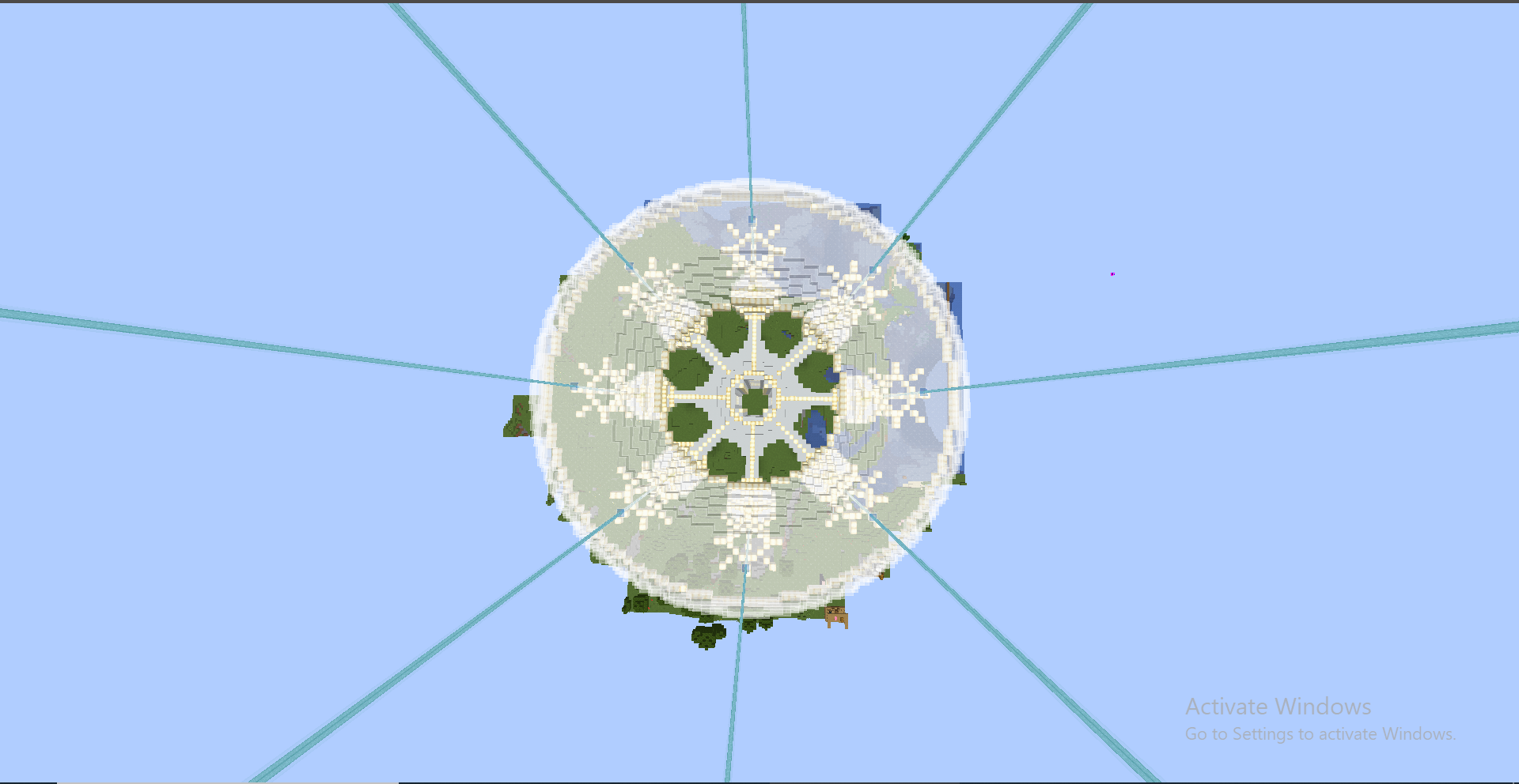 I built my first ever "Mega Base" on my SMP, How is it? Designed it myself in creative and built ...
