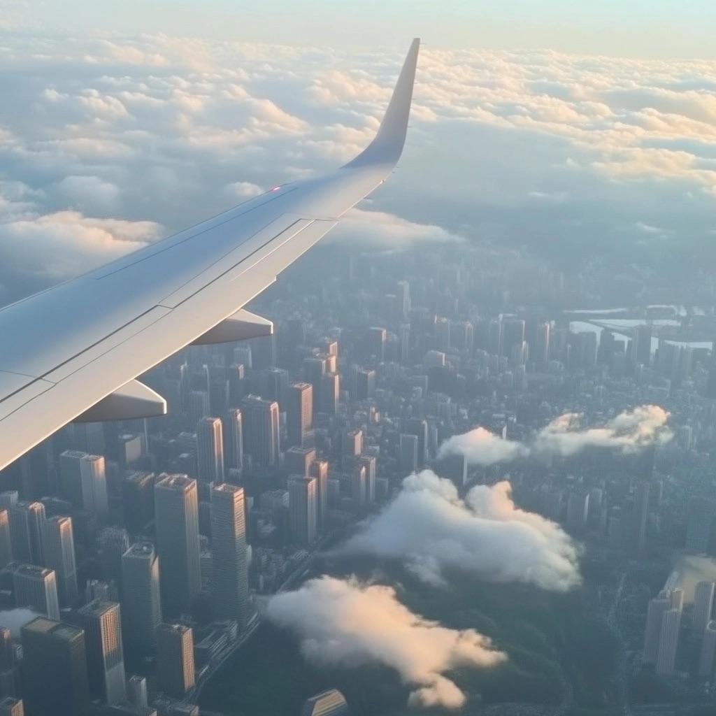 View of Tokyo from airplane | Scrolller