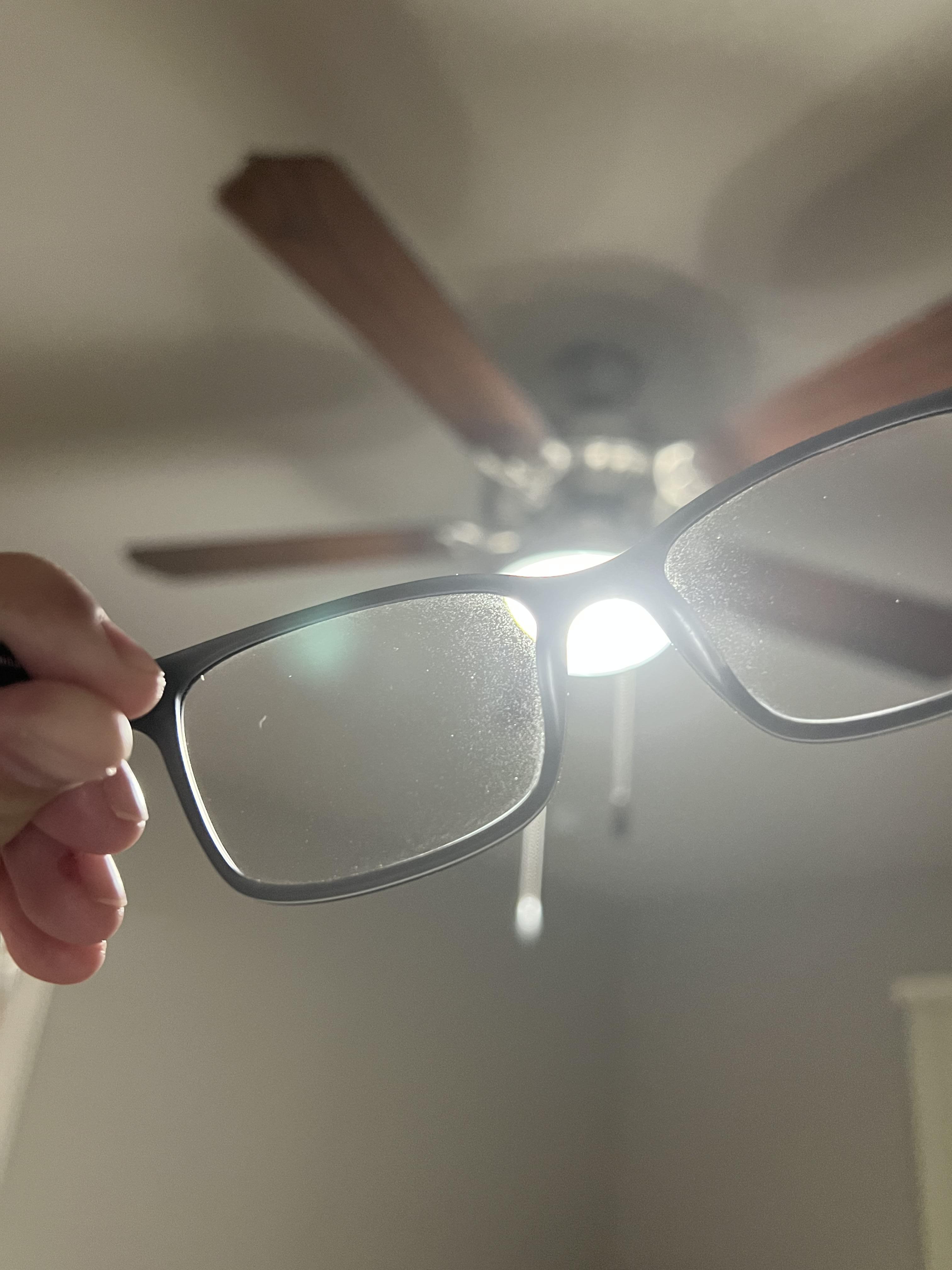 Spots on Warby Parker glasses. What are these? (Single-vision, blue-light-filtering ...
