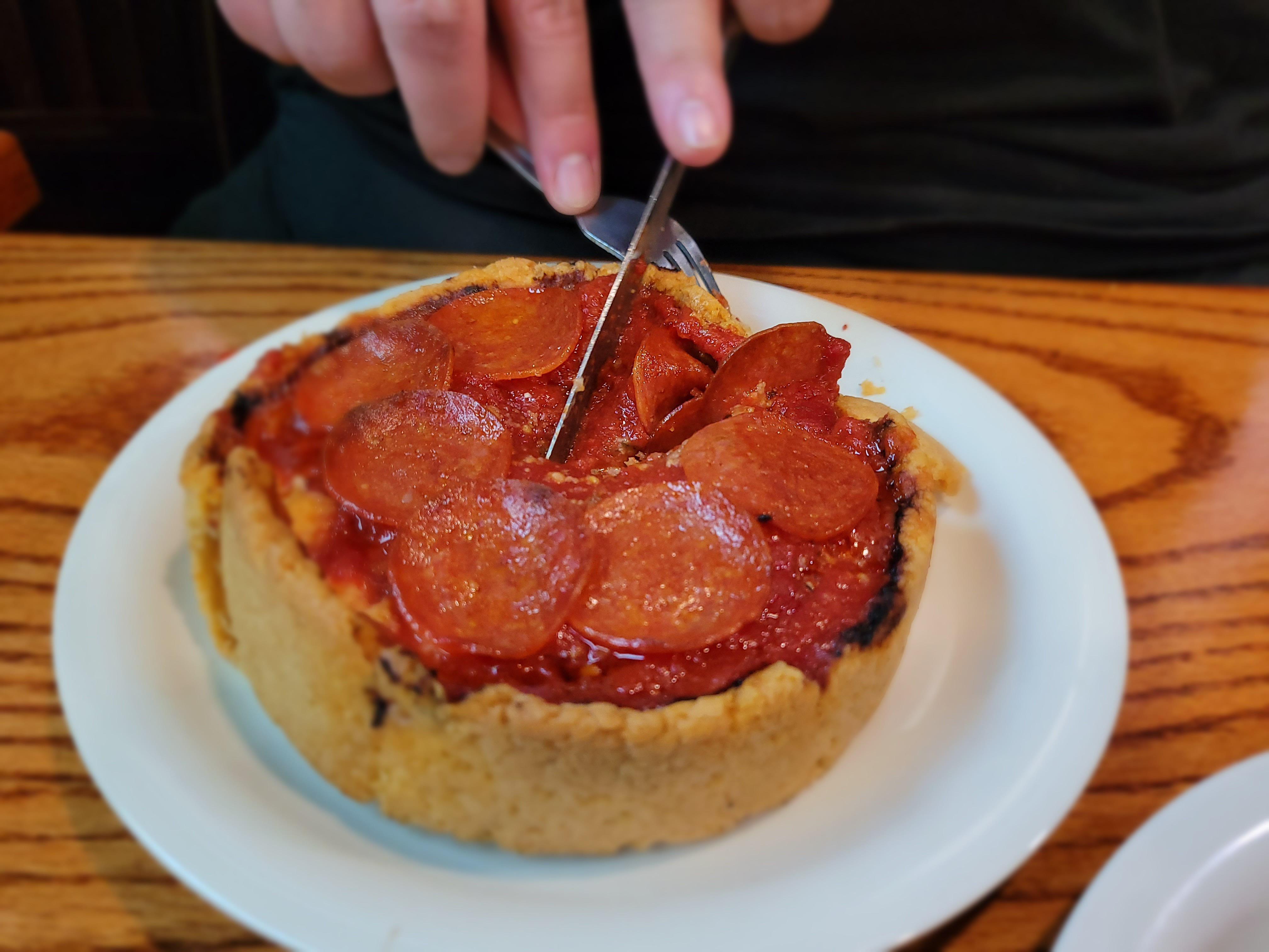 [i ate]A couple authentic Chicago individual deep dish pizzas | Scrolller