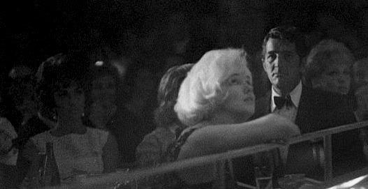 Marilyn Monroe, Elizabeth Taylor and Dean Martin watch Frank Sinatra preforming in Las Vegas ...