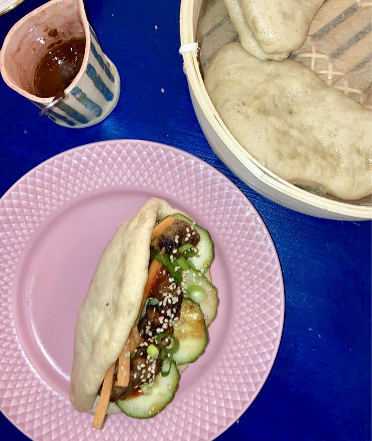 [Homemade] Bao with marinated pork and vegetables | Scrolller