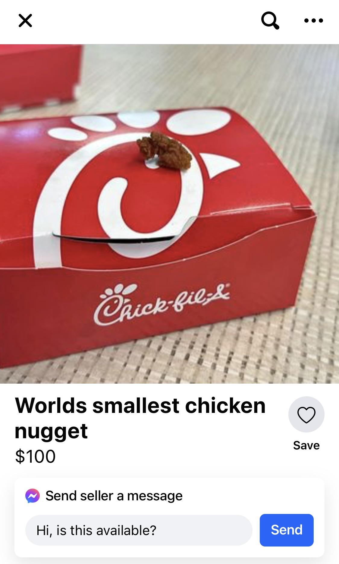 World's Smallest Nugget | Scrolller