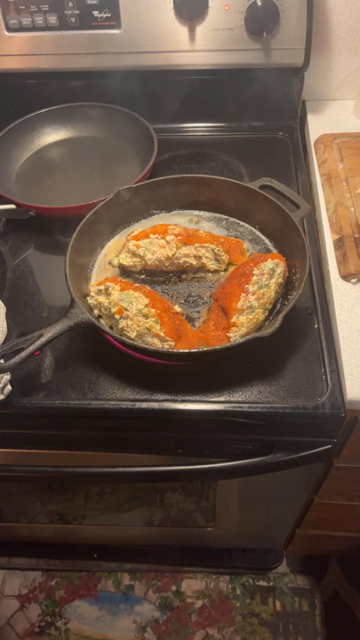 Stuffed salmon. | Scrolller