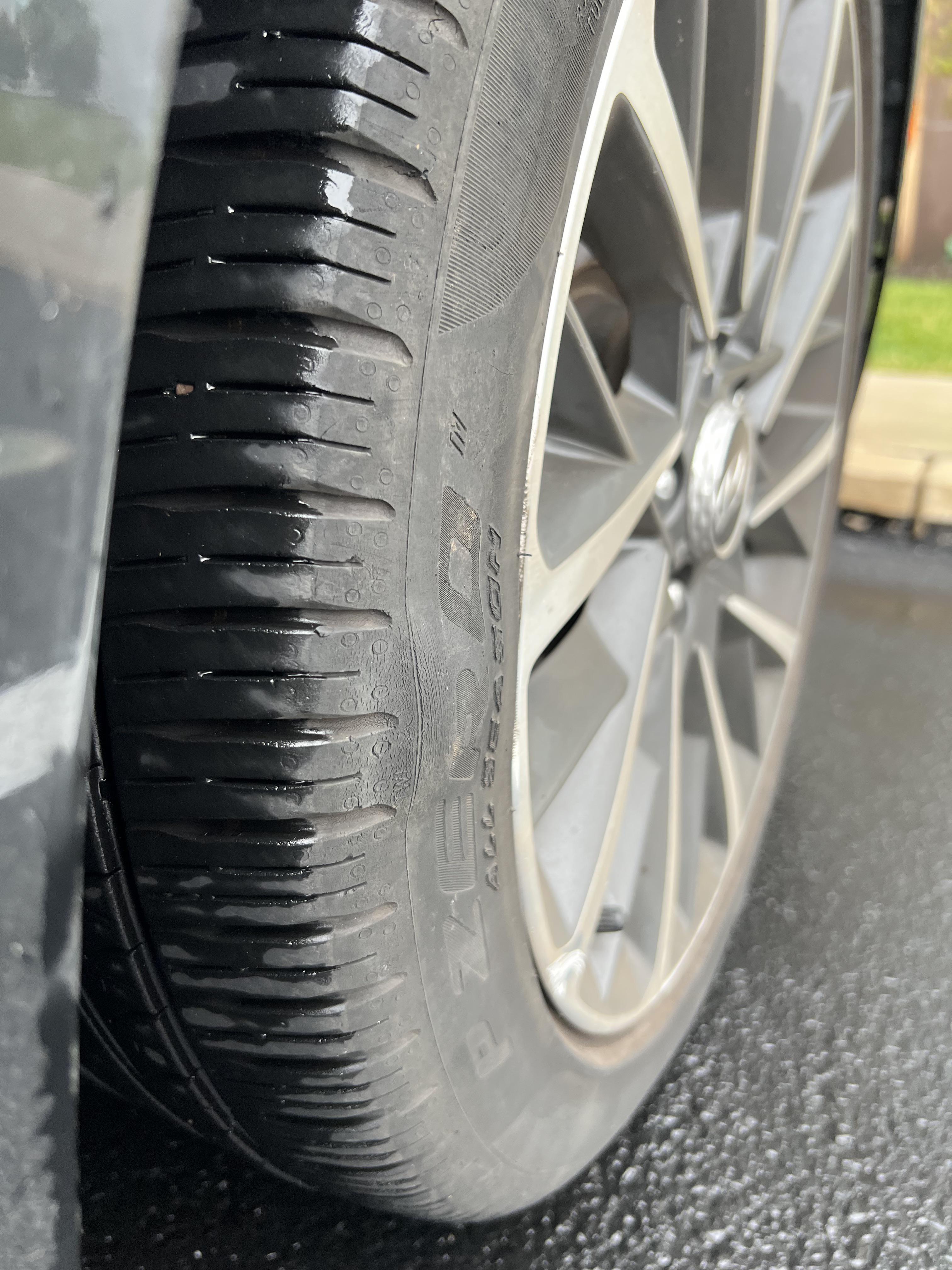 Air Bubble in Tire, how long before replacing | Scrolller
