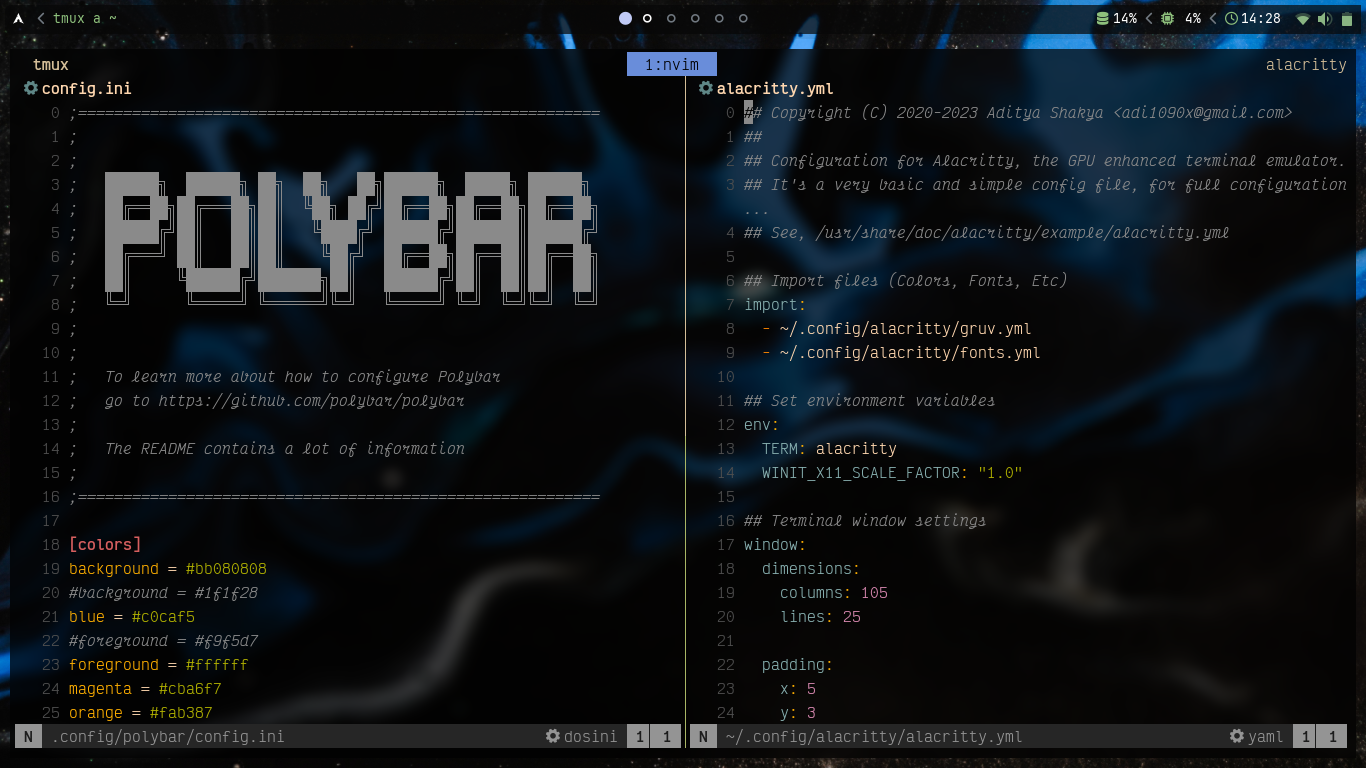[BSPWM] Is it me or does Gruvbox look awesome in black? | Scrolller