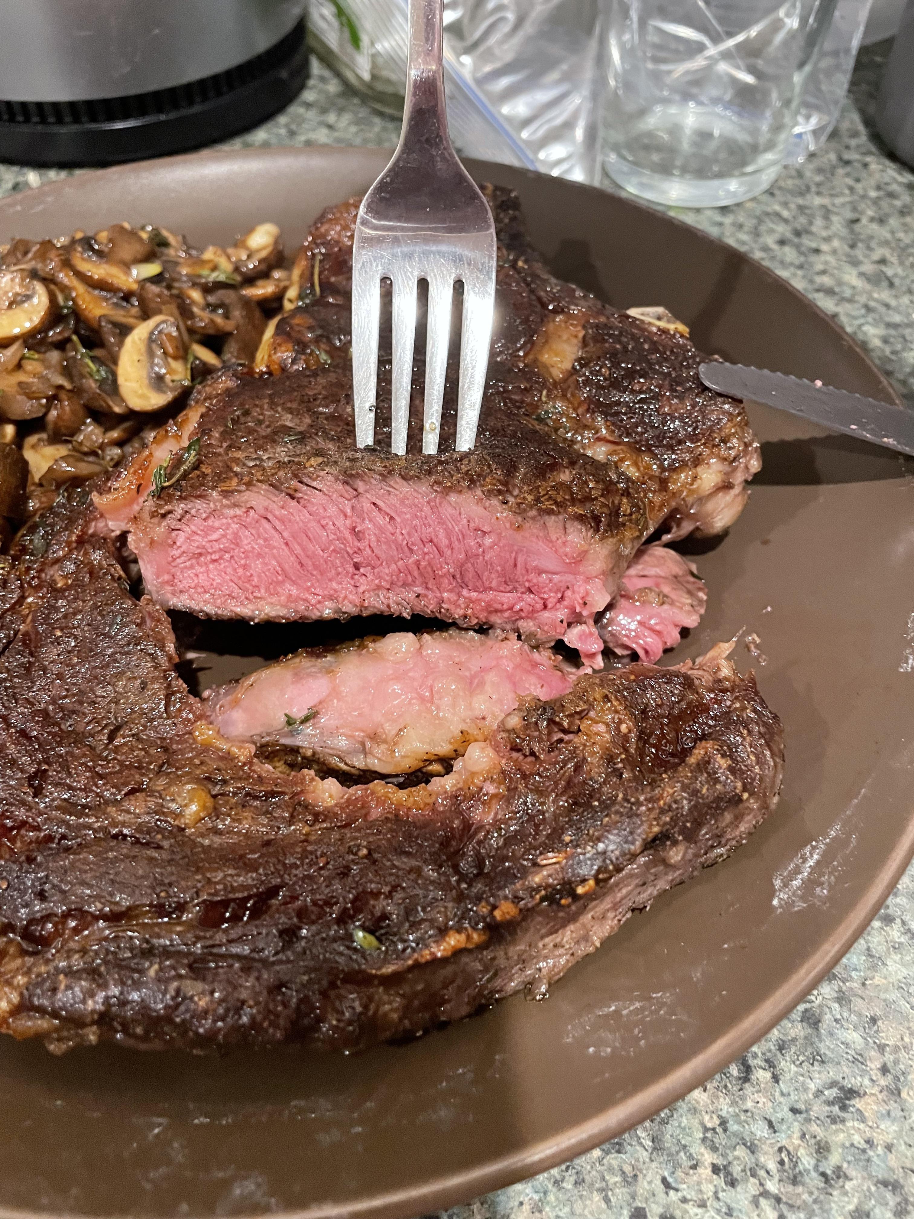 Pan seared ribeye i made a while back | Scrolller