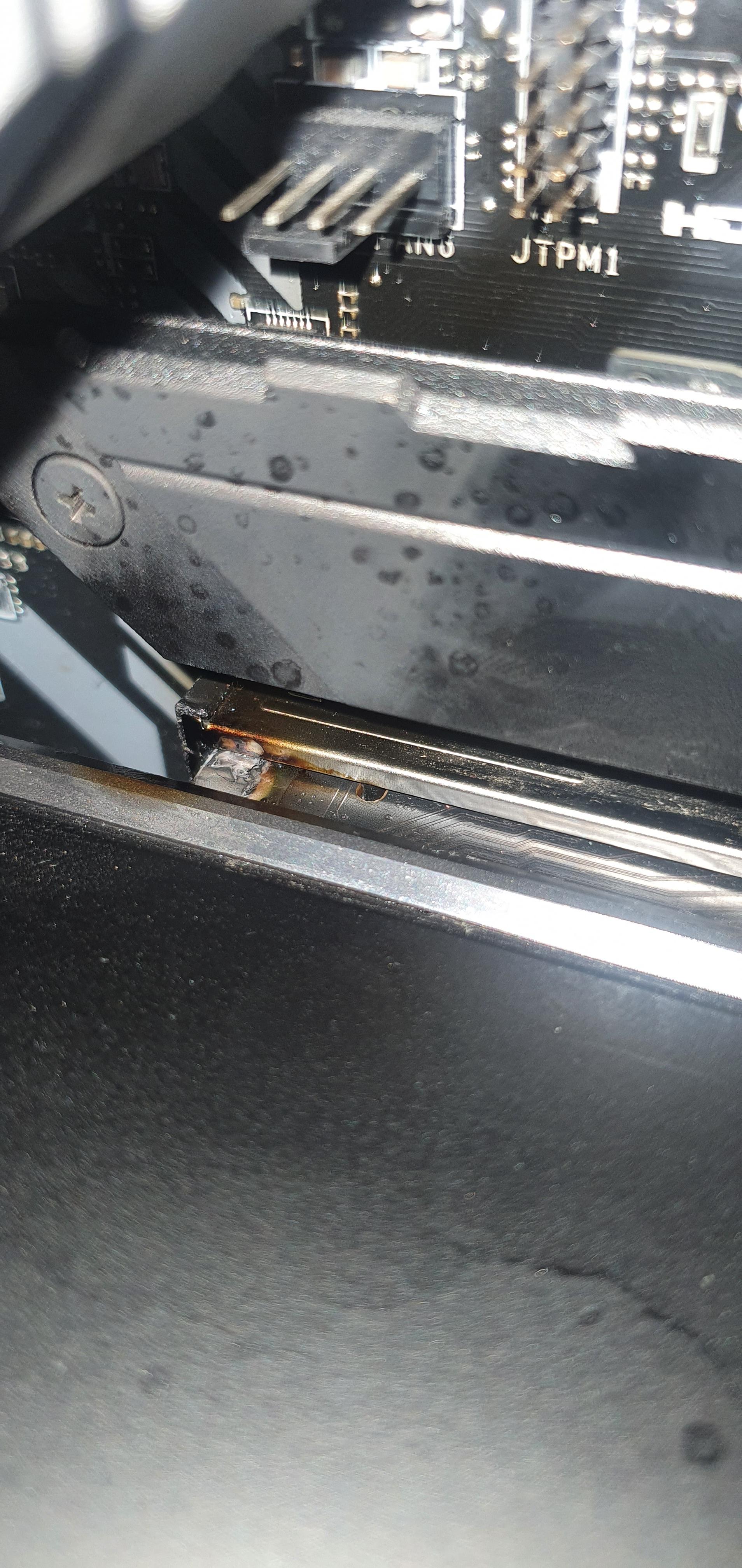 Burnt motherboard and gpu? | Scrolller