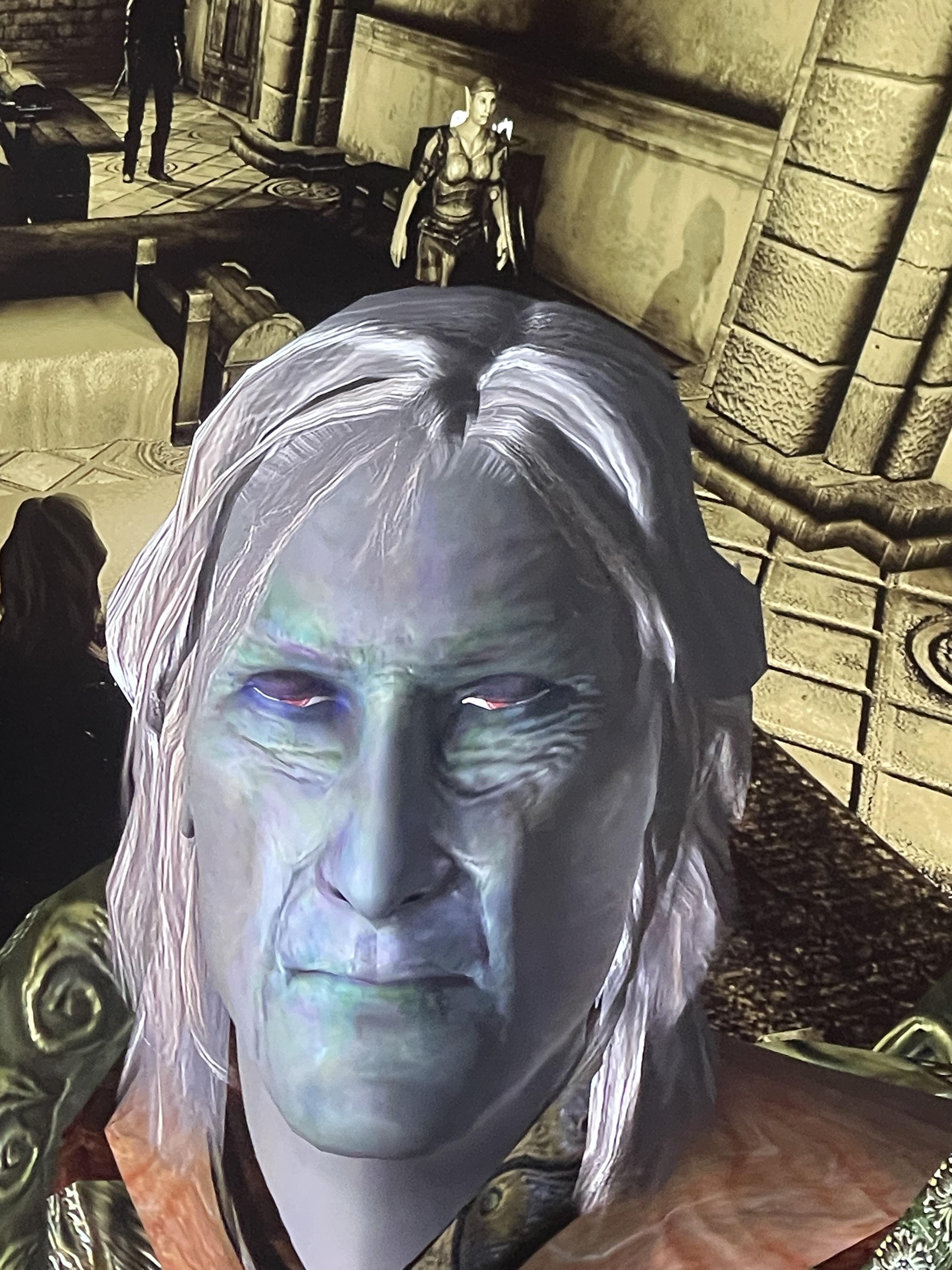 My dark elf before and through vampirisim stages | Scrolller