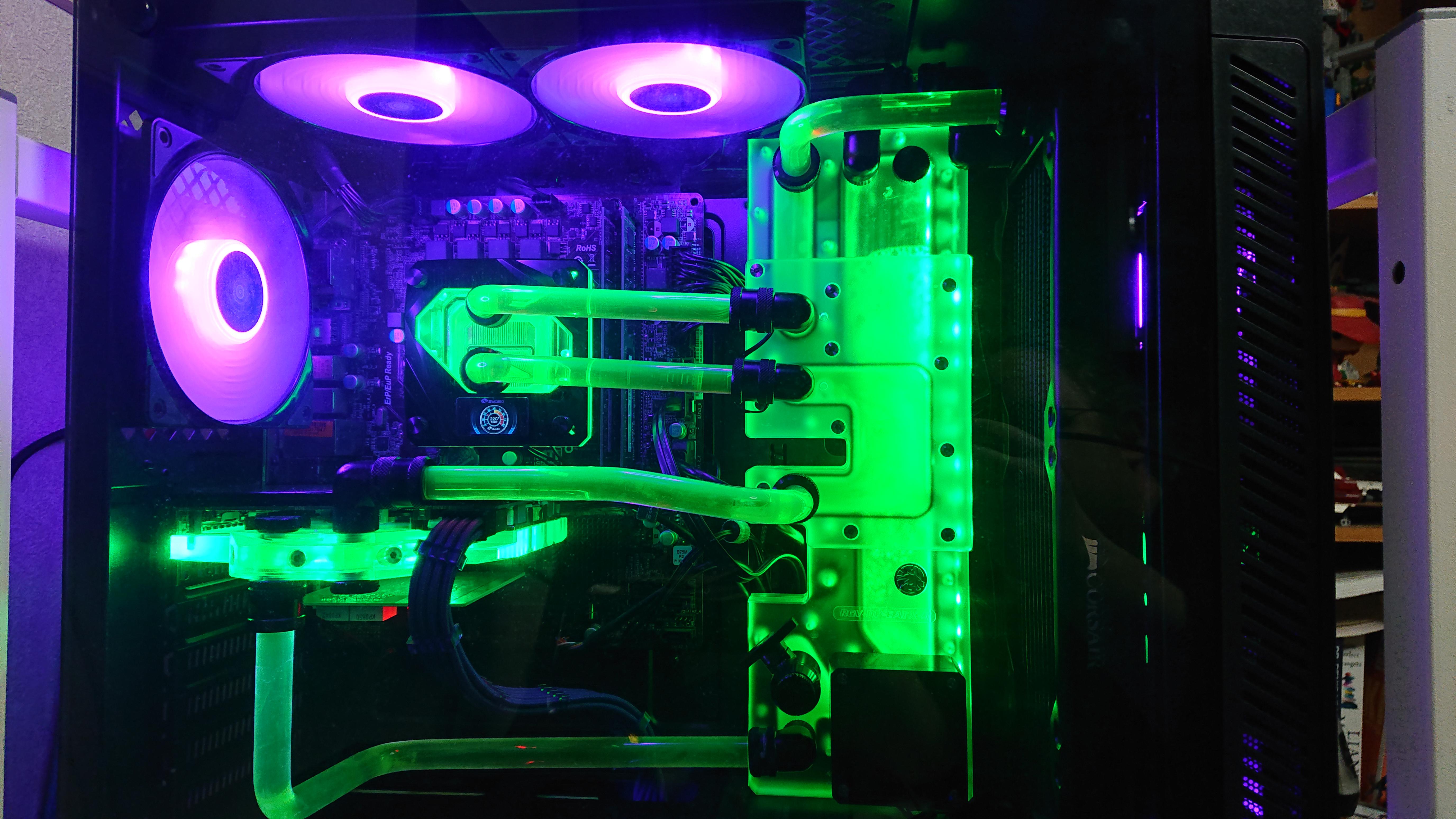 Evangelion Unit 1: LAUNCH! My first watercooled build! | Scrolller