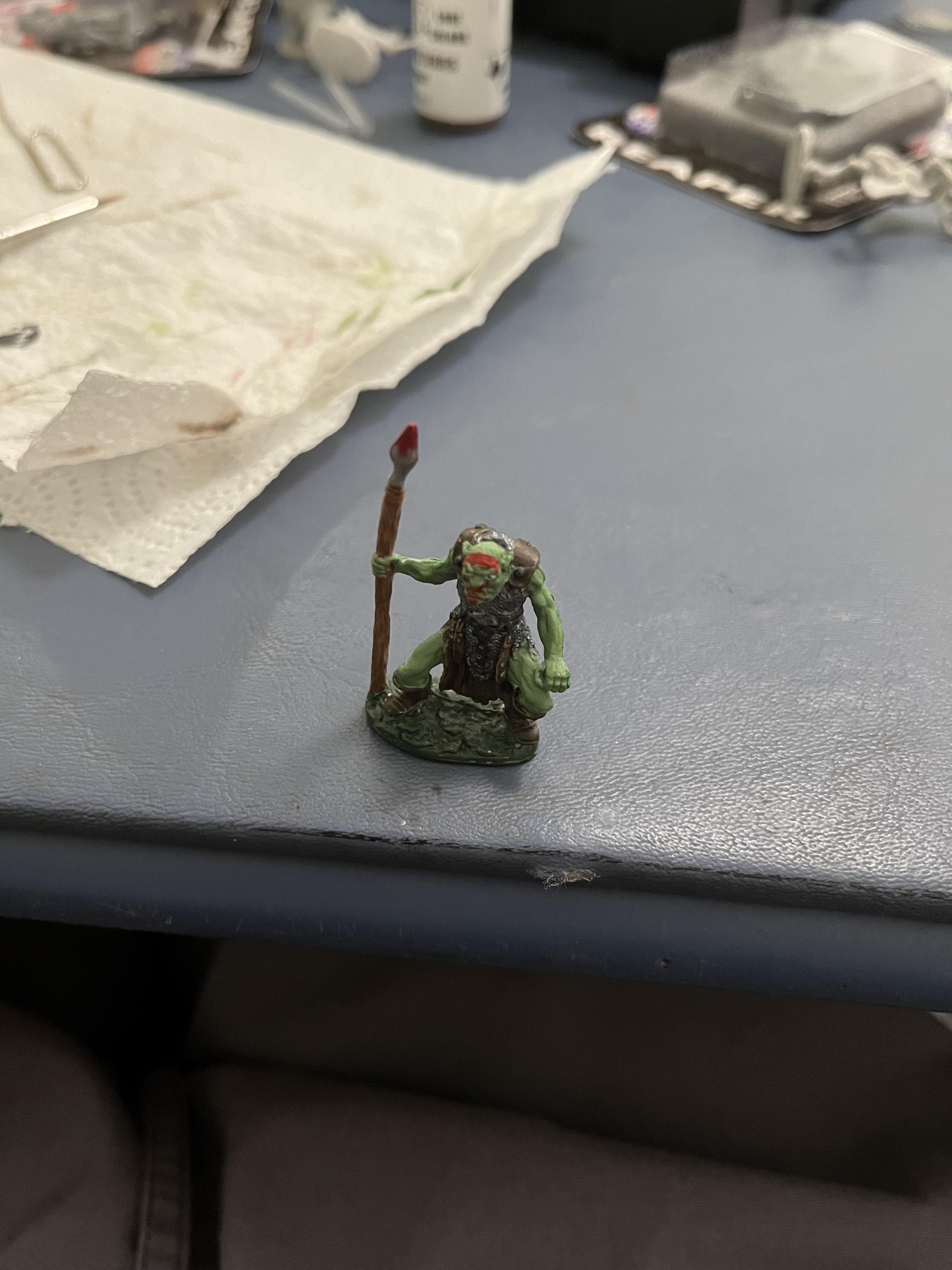 Got a free paint kit and some minis, here’s the first mini I’ve ever painted | Scrolller