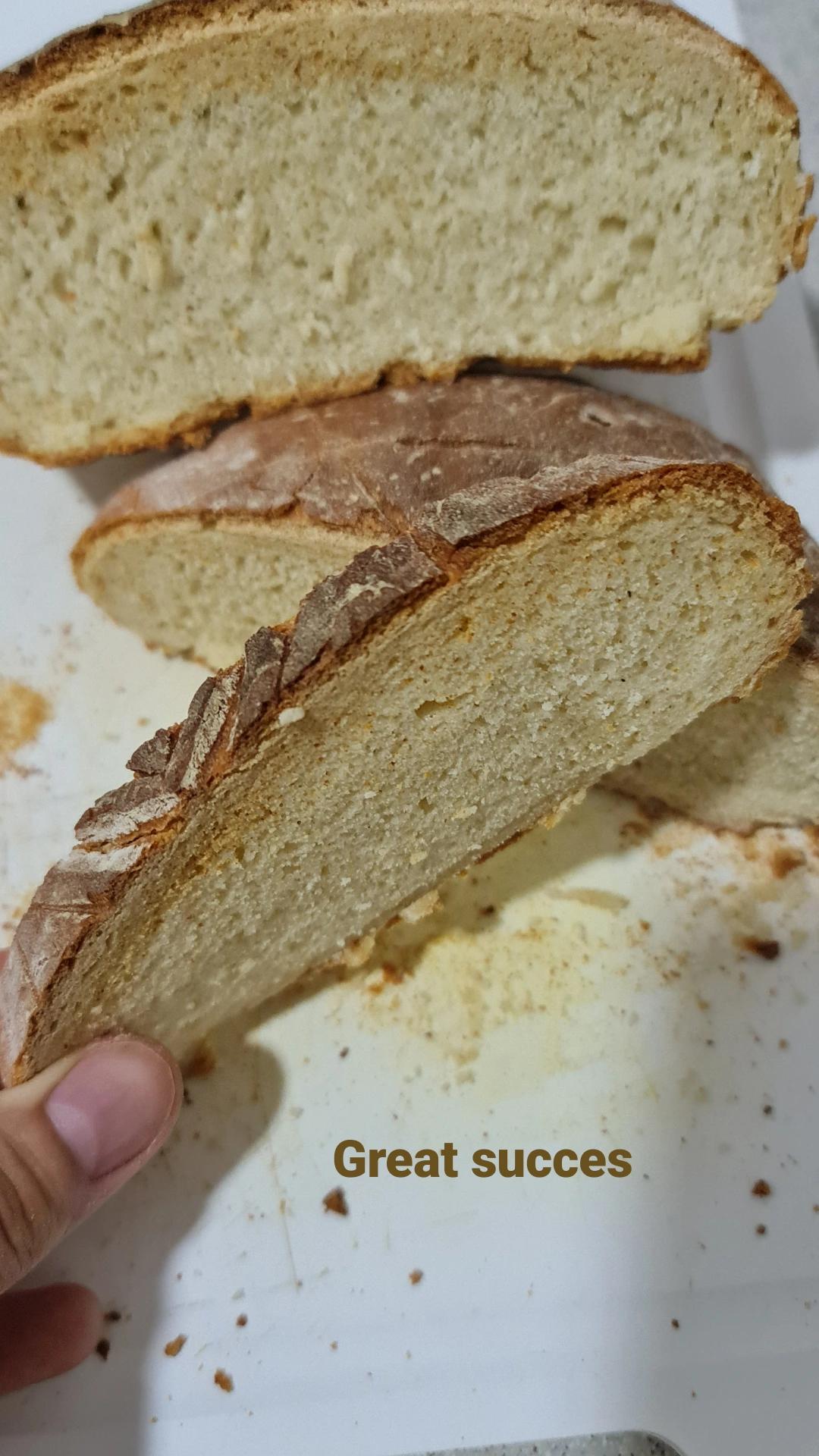Small pagnotta i made yesterday (my best bread so far, been having touble with gummy bread ...