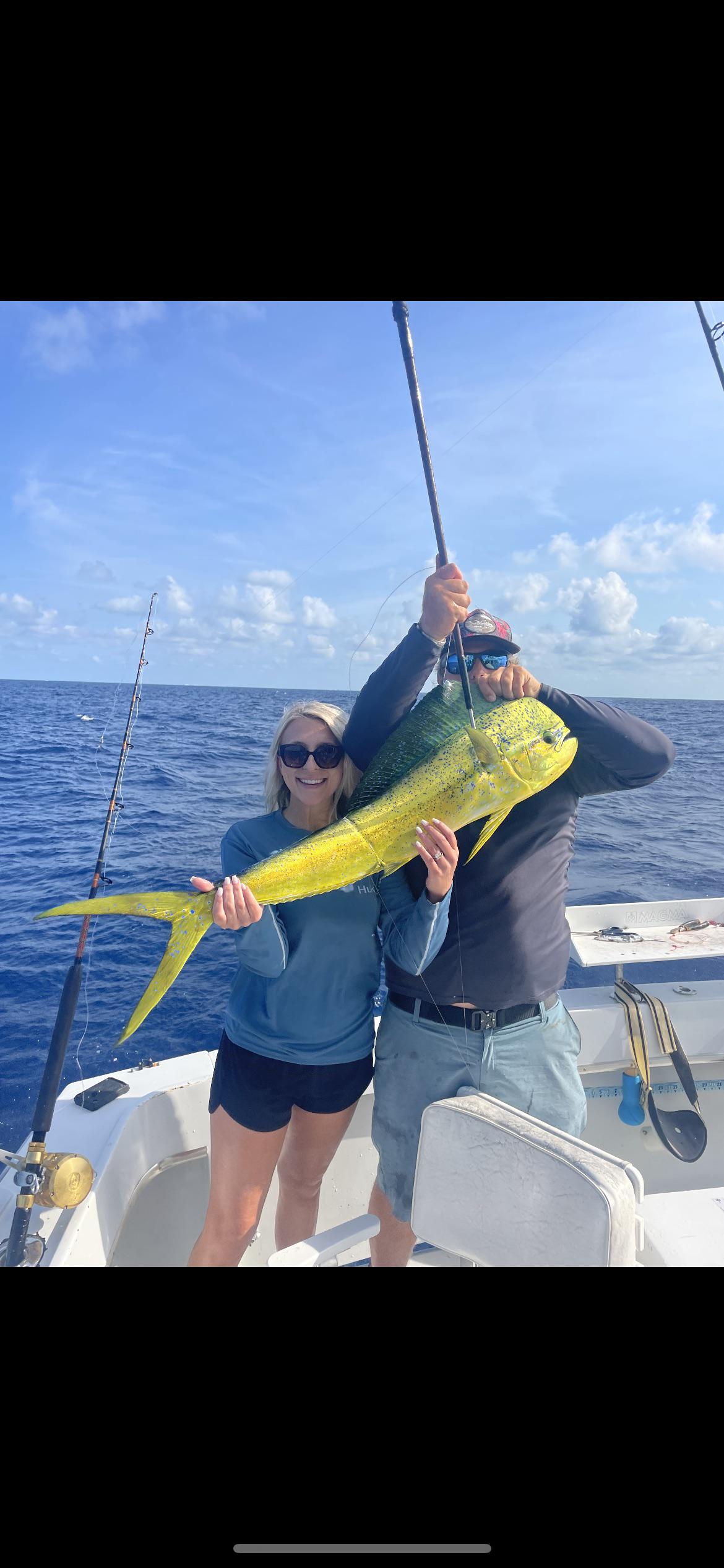 Solid day in Key West! My wife had the catch out the day for our boat with her first Mahi-mahi ...