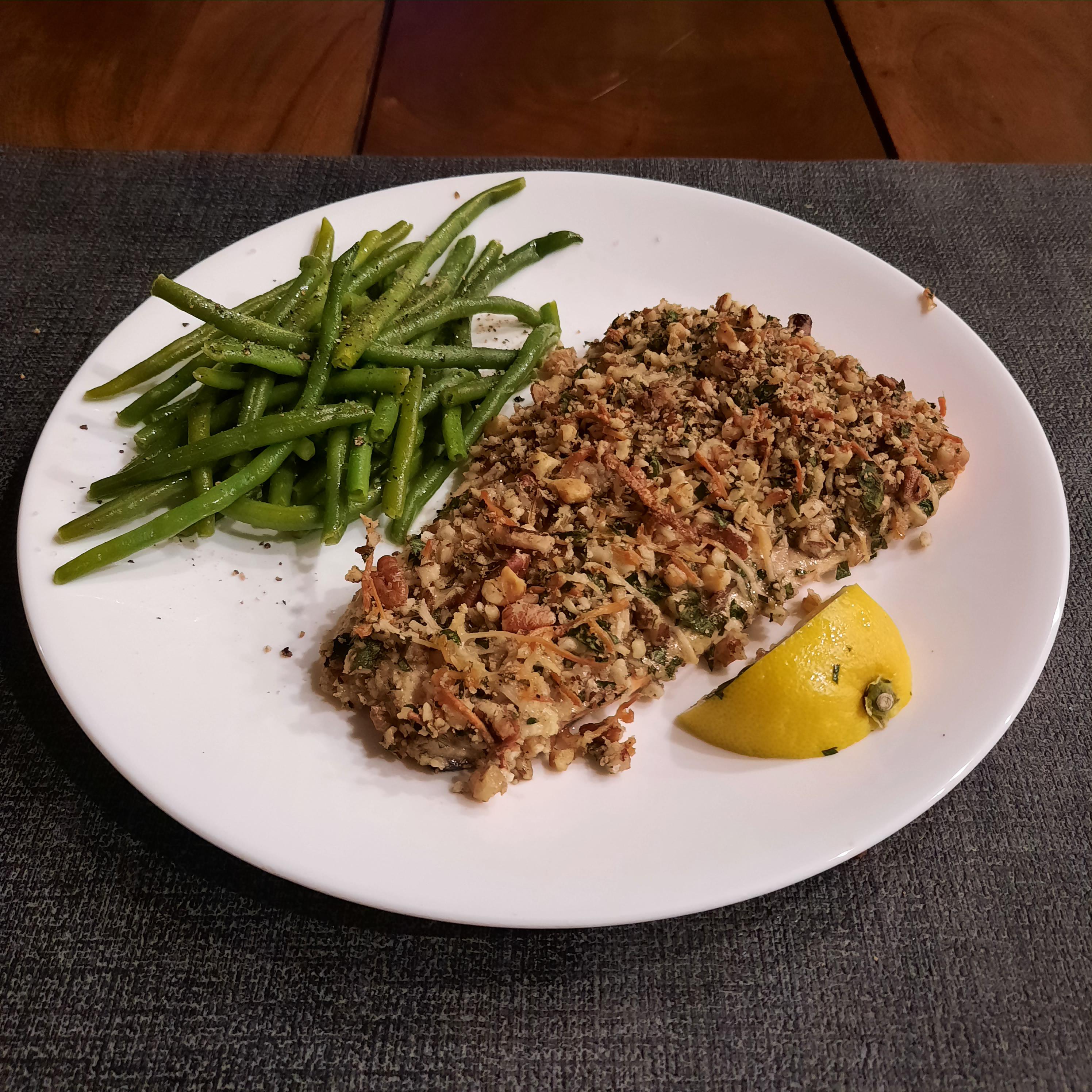 [Homemade] Parmesean and Nut Crusted Salmon | Scrolller
