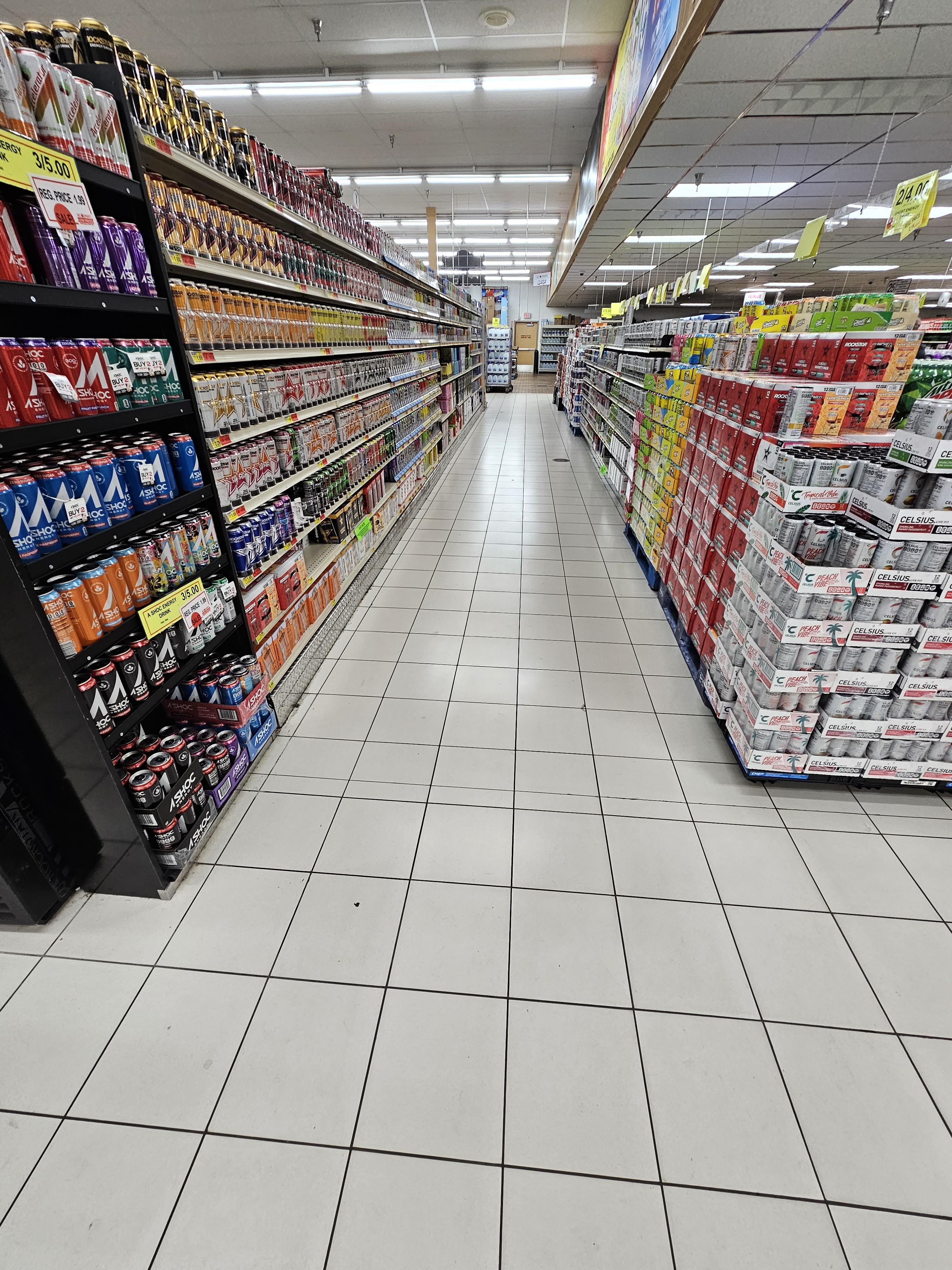 Made a post showing my local grocery stores selection of energy drinks ...