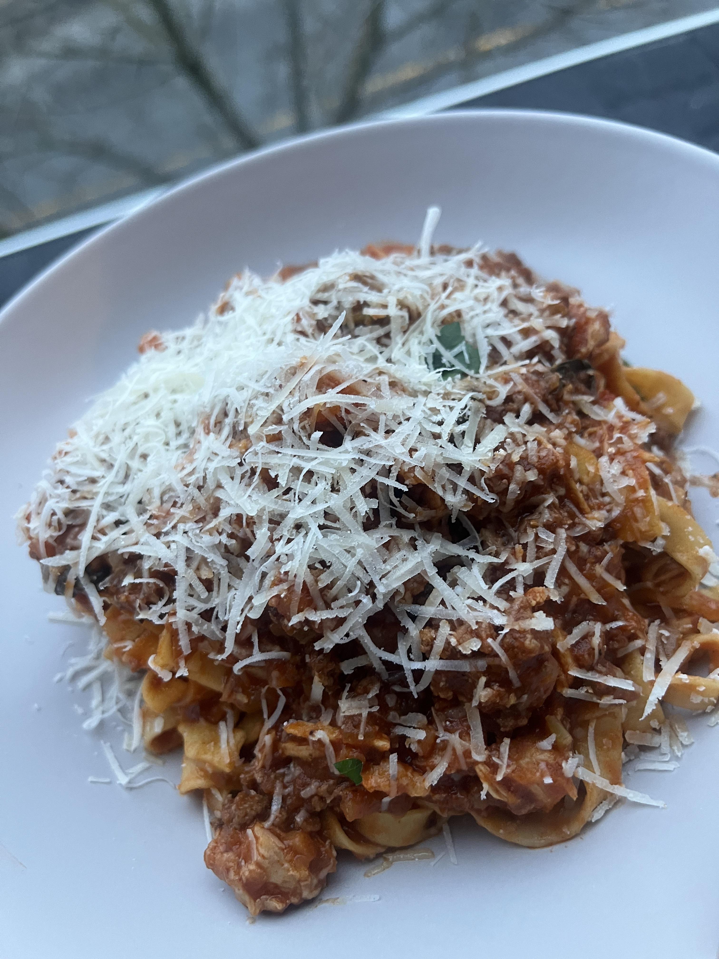 [homemade] Bolognese w/ fresh pasta | Scrolller