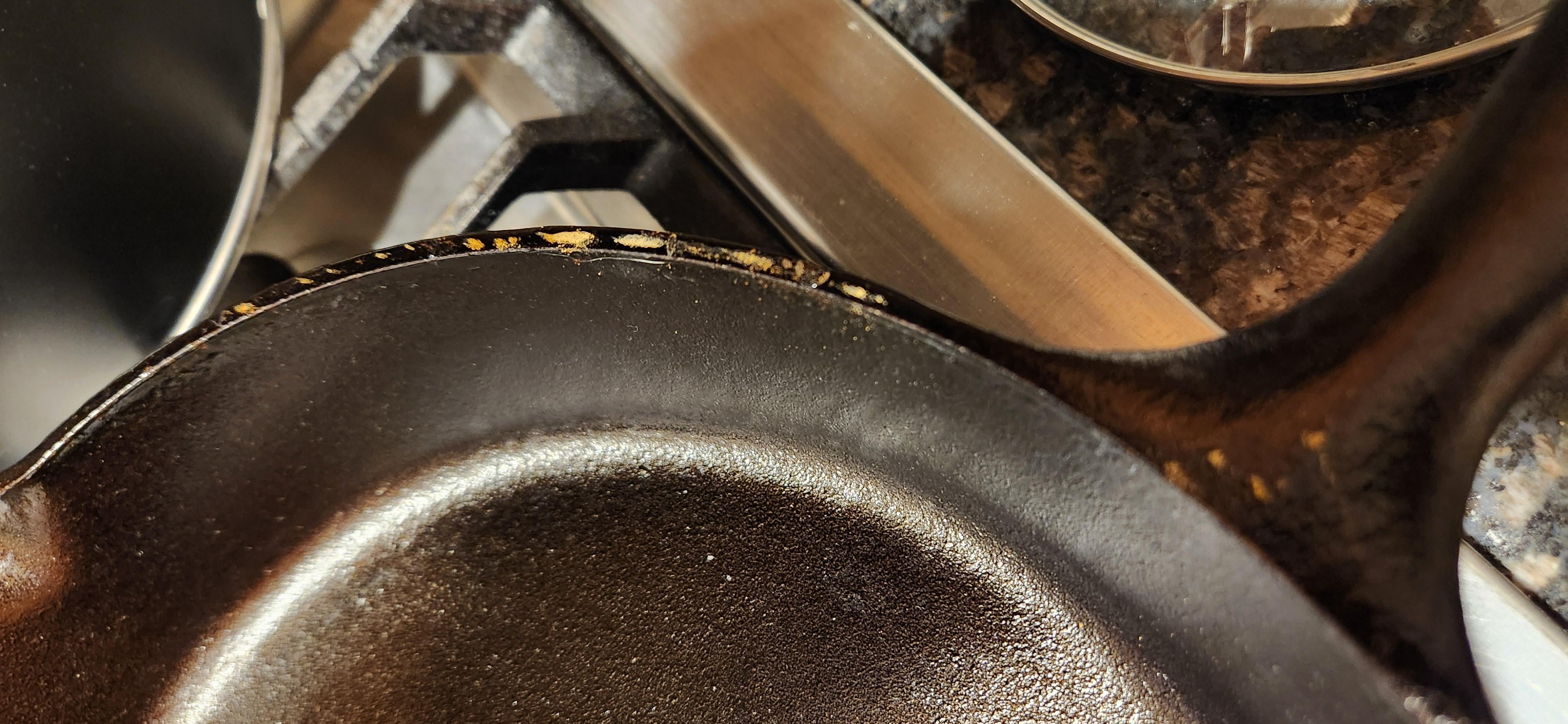 Just got my first! What are these marks after seasoning? | Scrolller