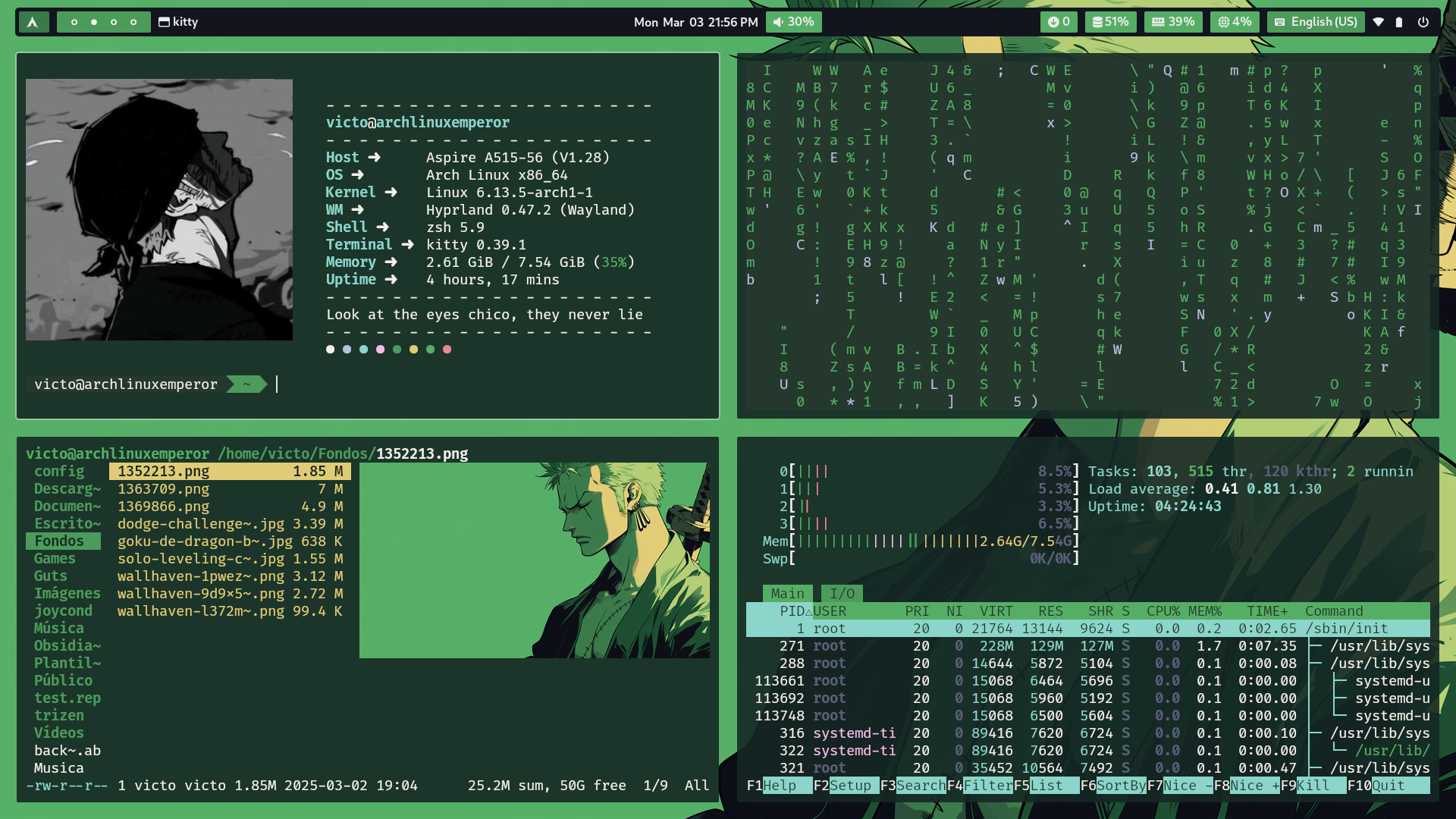 [Hyprland] My first rice, how does it look? | Scrolller