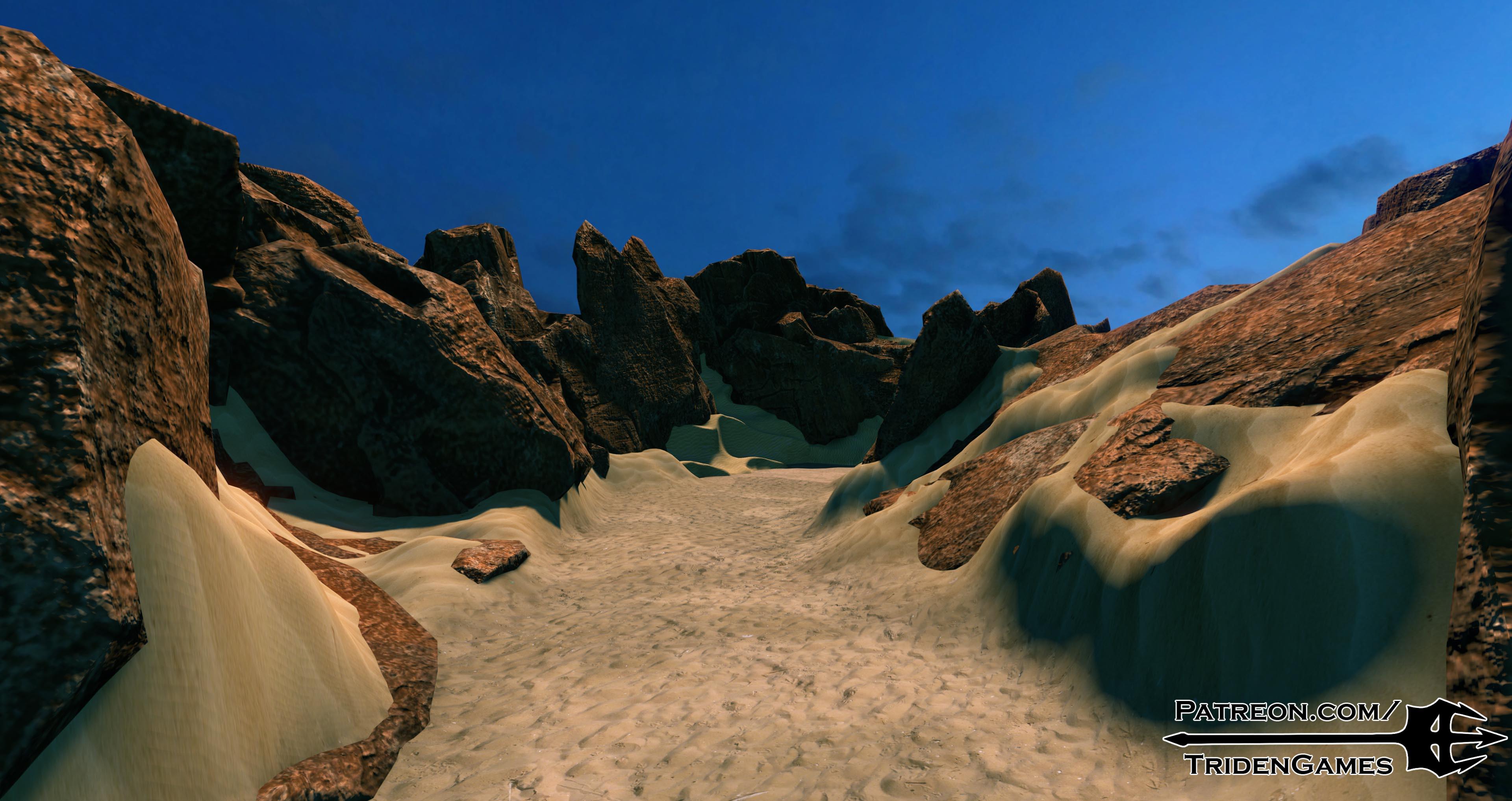 Desert Canyon Battlemap with 3D Visuals [40x40] | Scrolller