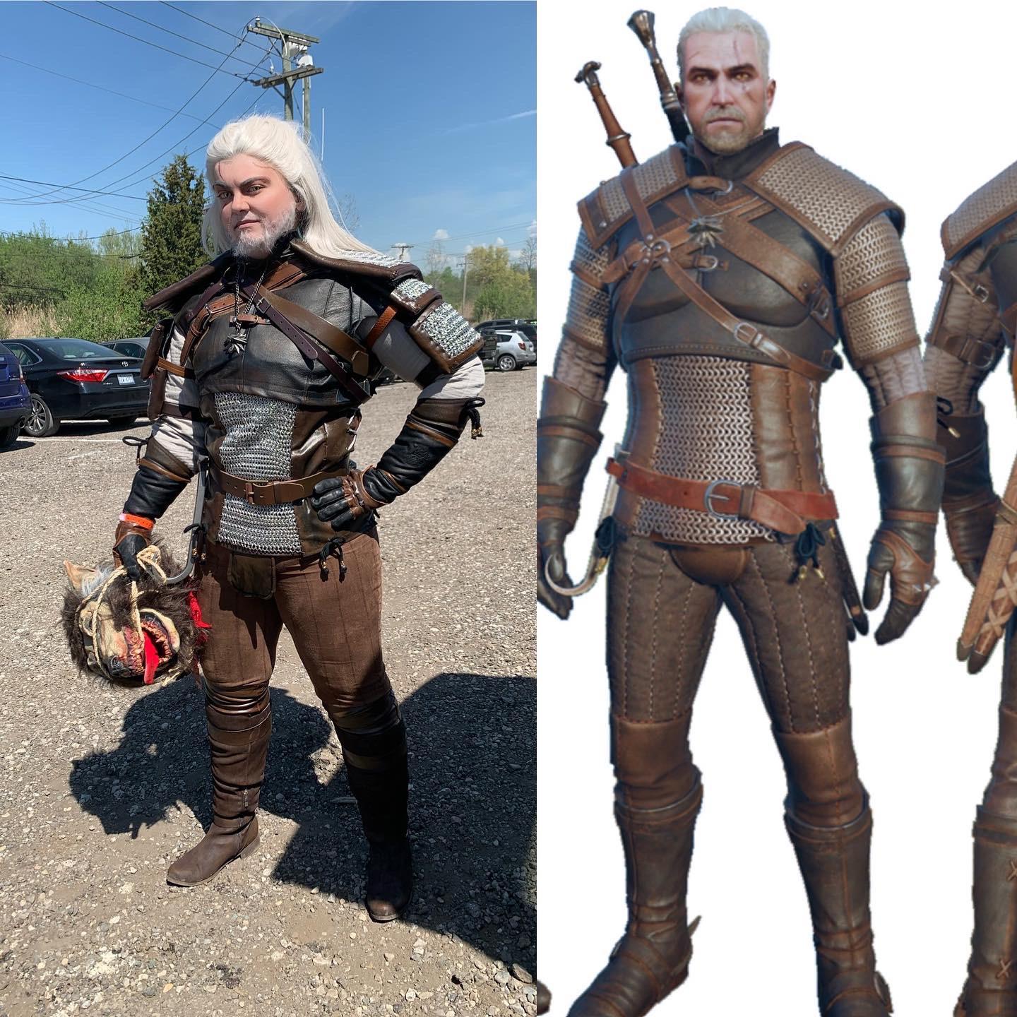 After two years of hard work, I finally finished my Geralt from Witcher 3 cosplay! My sister ...