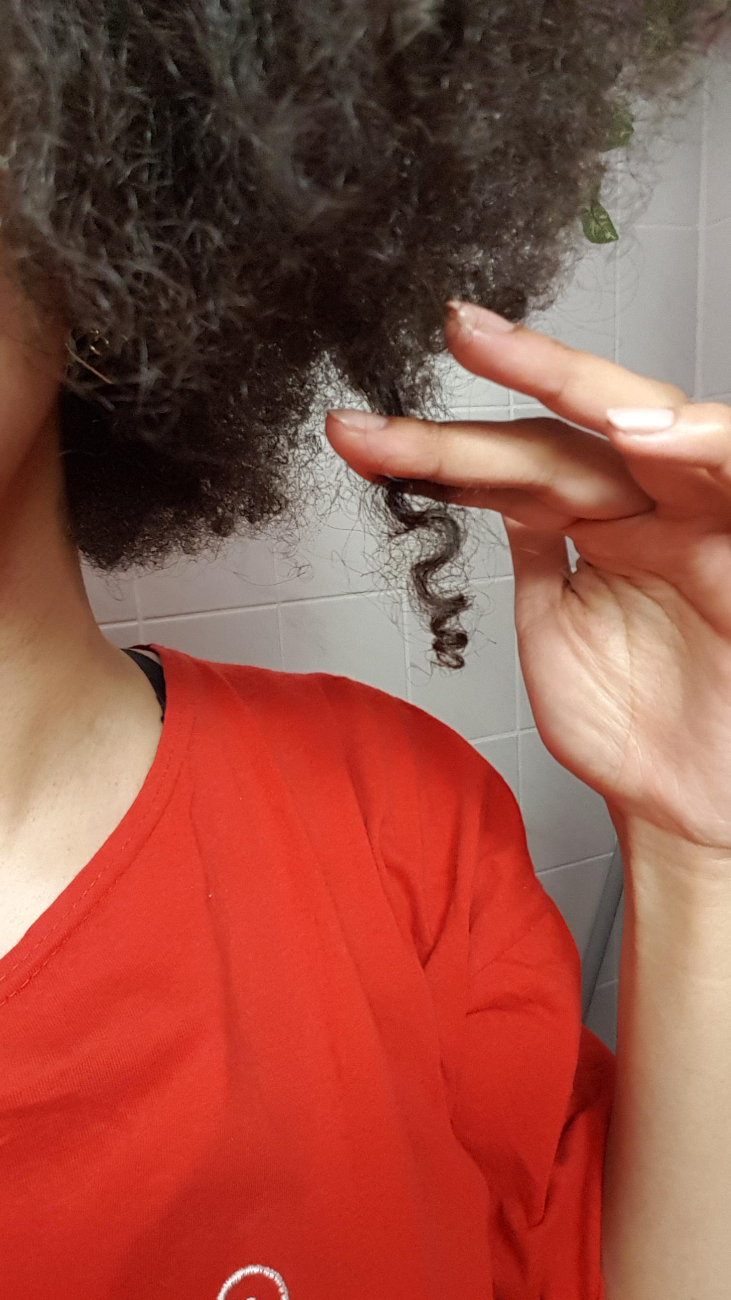 How come I have 2 different hair types..? Like the back curls are so different. Also idk what to ...