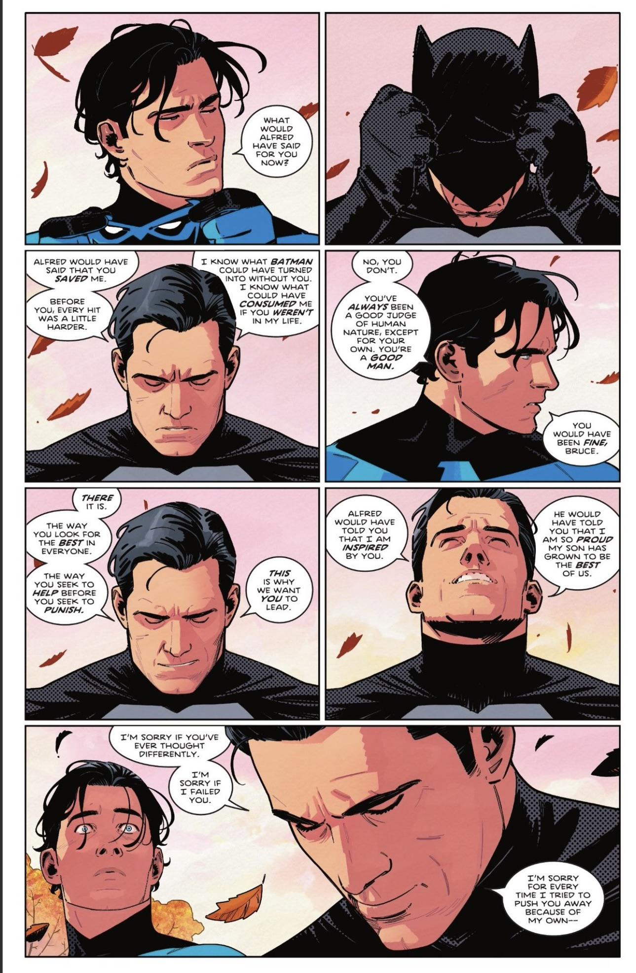 [Comic Excerpt] By Tom Taylor. Art by Bruno Redondo. Nightwing #100. Wanted to share this great ...
