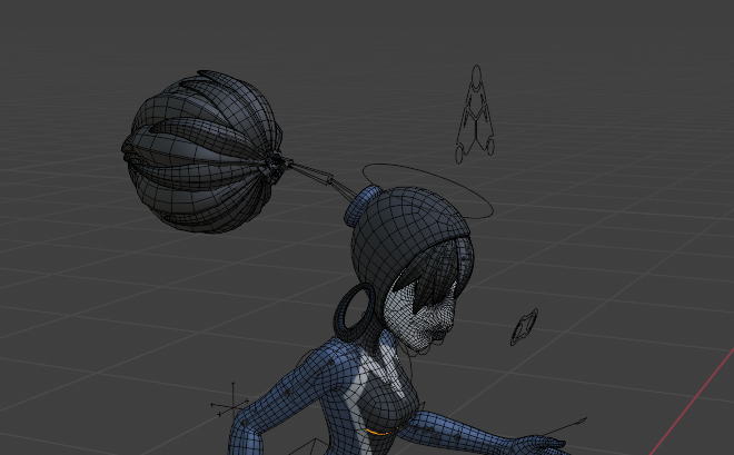 Animated Alpha in Blender to bring into UE but in UE hair isn't attached in animation. Pic1 ...