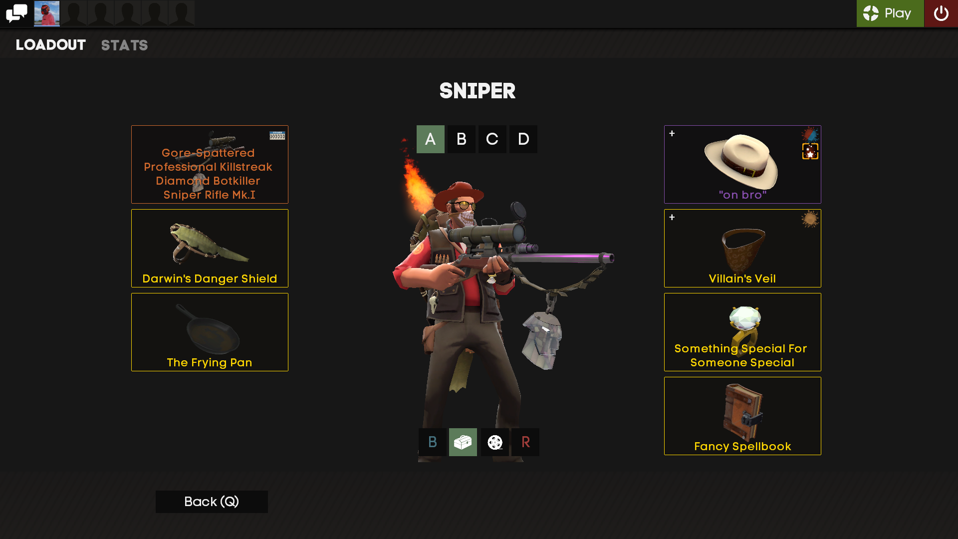 Here are some of my completed loadouts. Let me know what you think or what I could change ...