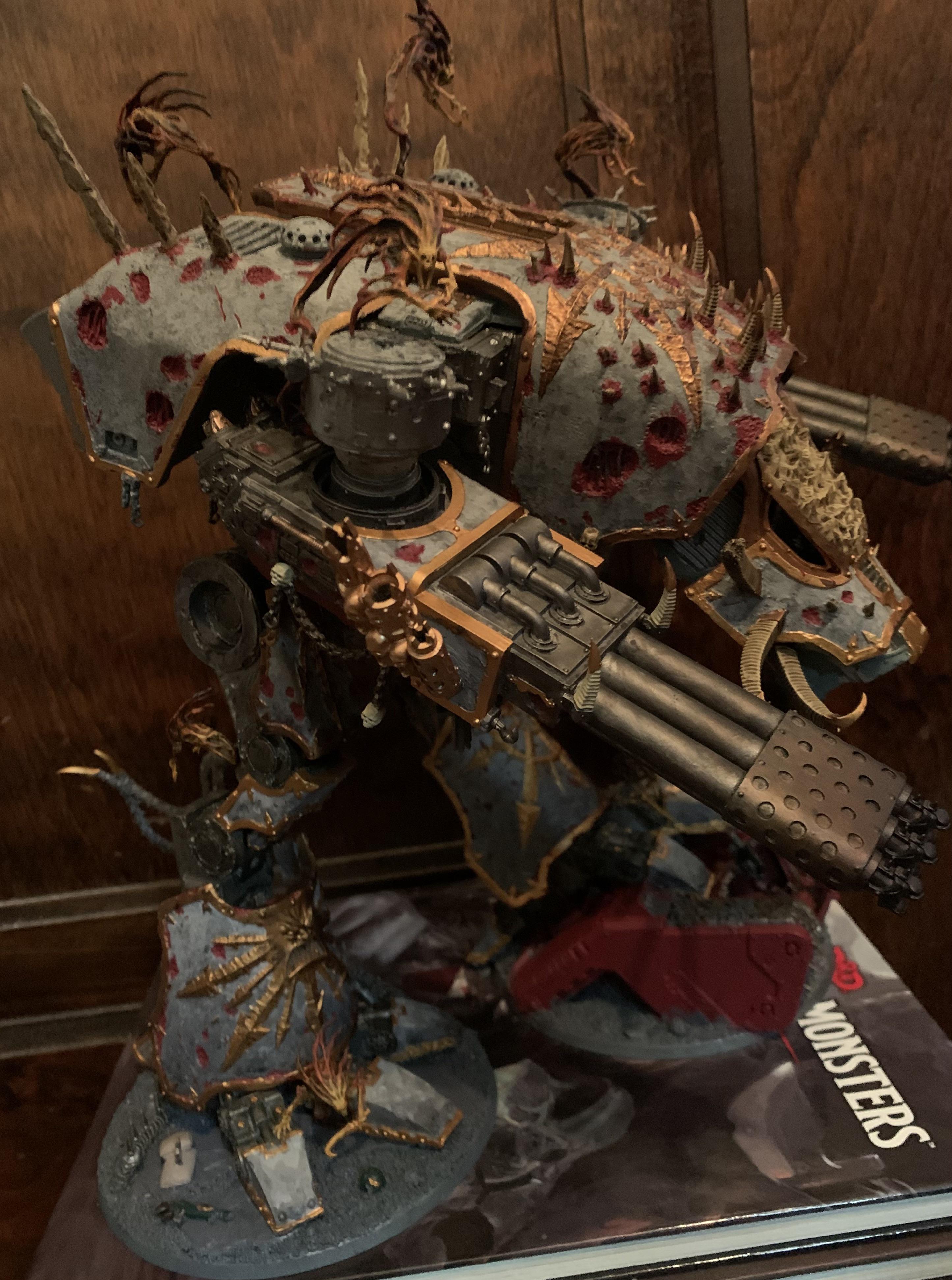 Got some more progress done on my Chaos Warhound, still feels like so much more left to go ...